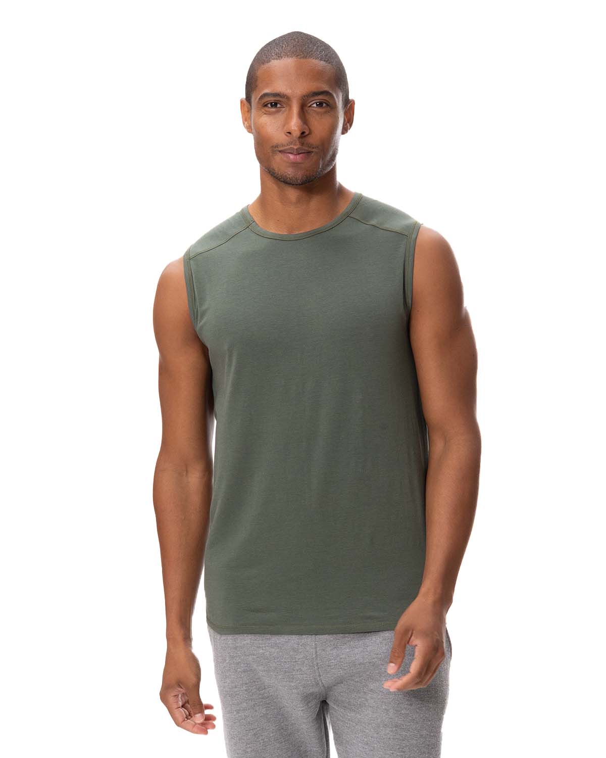 Threadfast Apparel Unisex Impact Tank 382 T Army | Jiffy