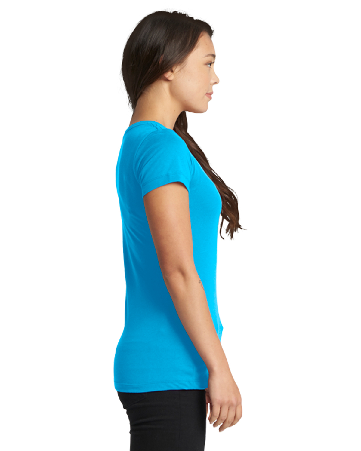 Next Level Women's 'Junior Fit' Ideal T Shirt N1510 Turquoise | Jiffy