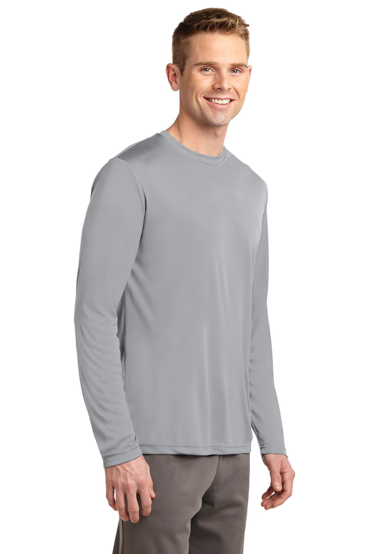 Sport Tek Tall Long Sleeve Posi Charge Competitor Tee Tst350 Ls Silver ...