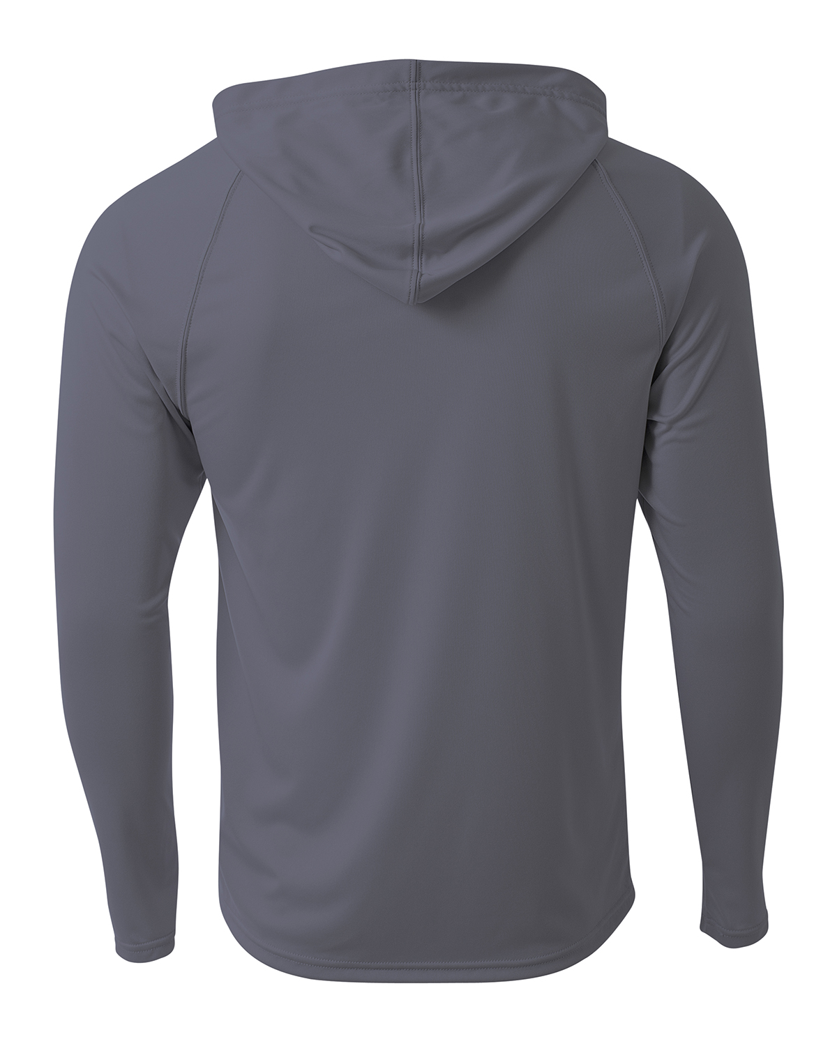 A4 A4 Unisex Cooling Long Sleeve Hooded Tee A4 N3409 Graphite | Jiffy