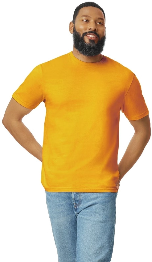 Gildan G640 Softstyle® Unisex T Shirt Gold | Jiffy