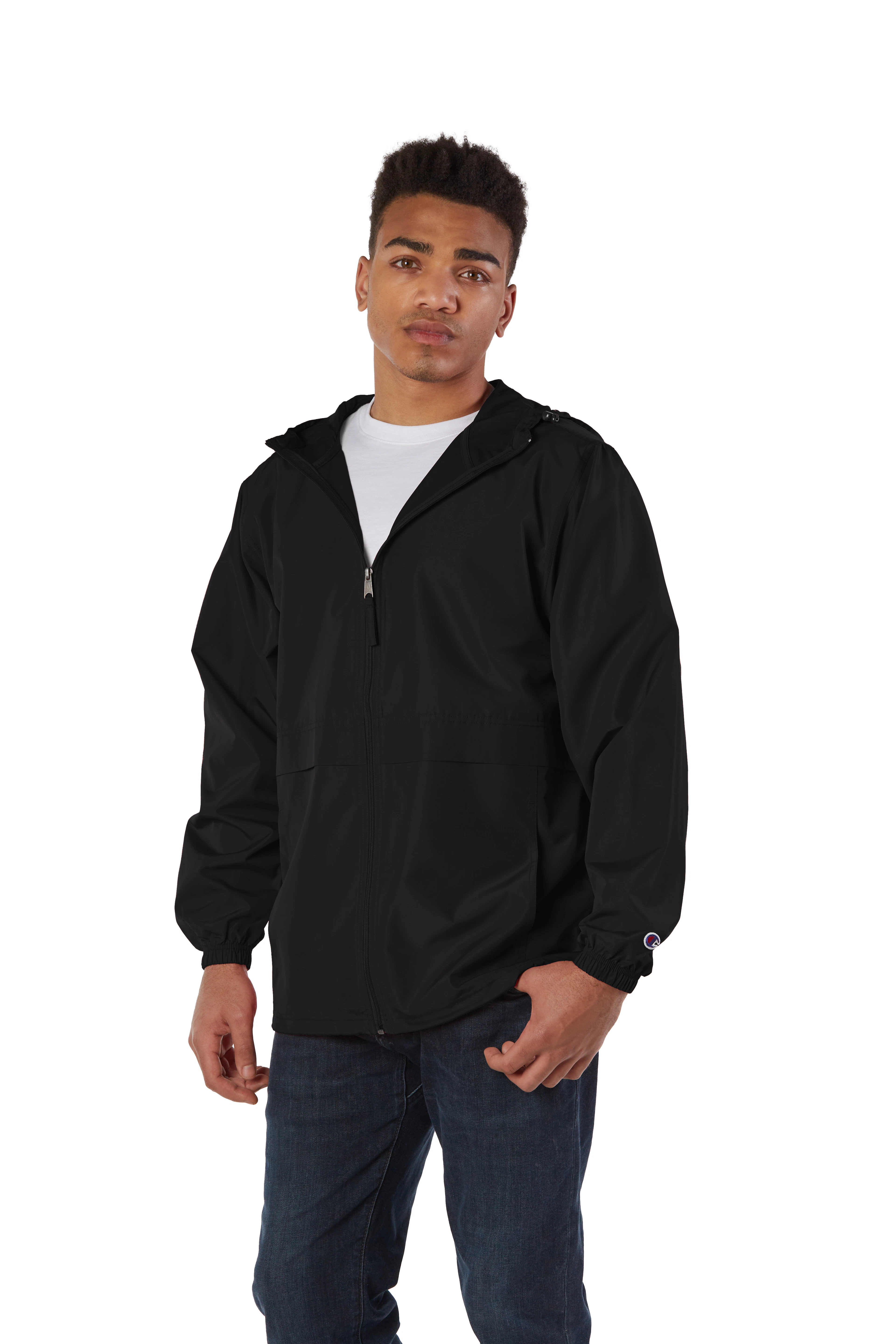 Champion Unisex Anorak Jacket Co125 Black | Jiffy