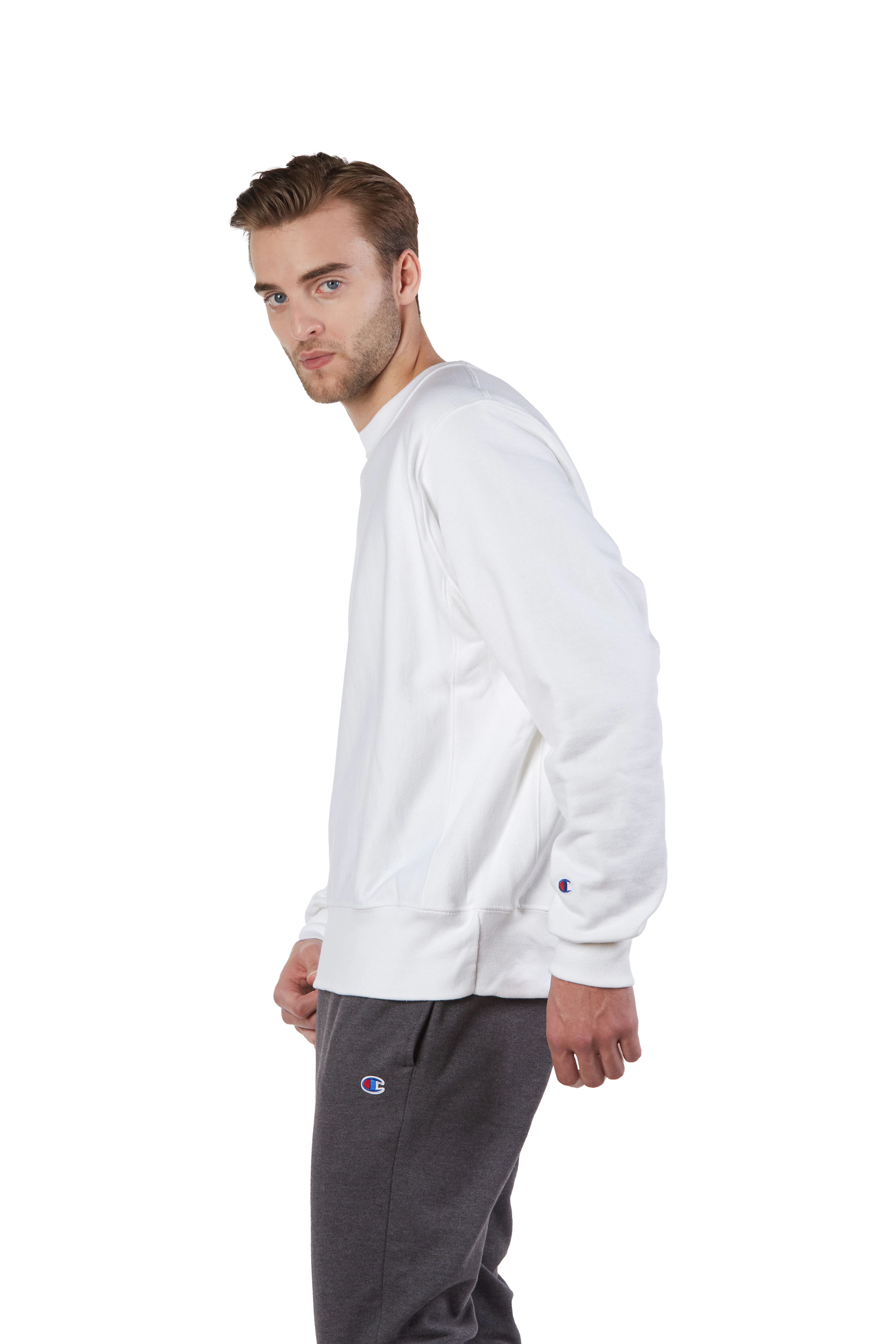 Champion Unisex Reverse Weave® Crew S1049 White | Jiffy