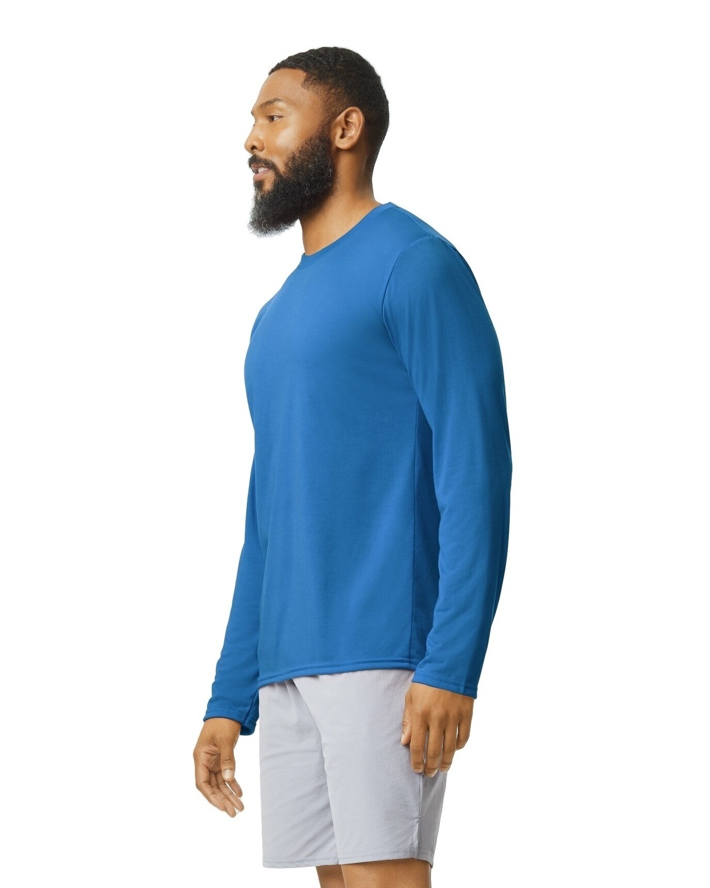 Gildan Unisex Performance® Long Sleeve T Shirt G424 Royal | Jiffy