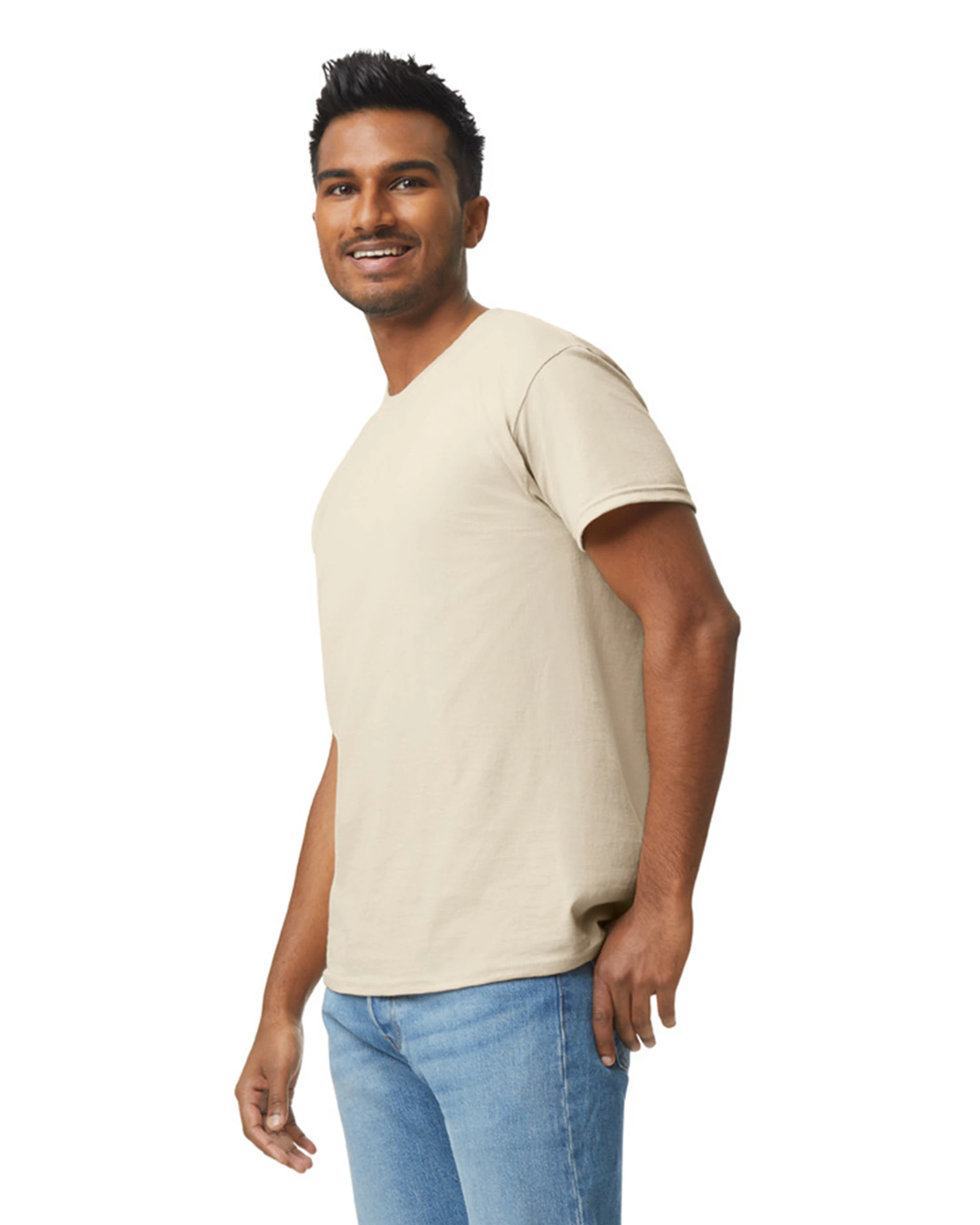 Gildan Unisex Heavy Cotton™ T Shirt G500 Natural | Jiffy