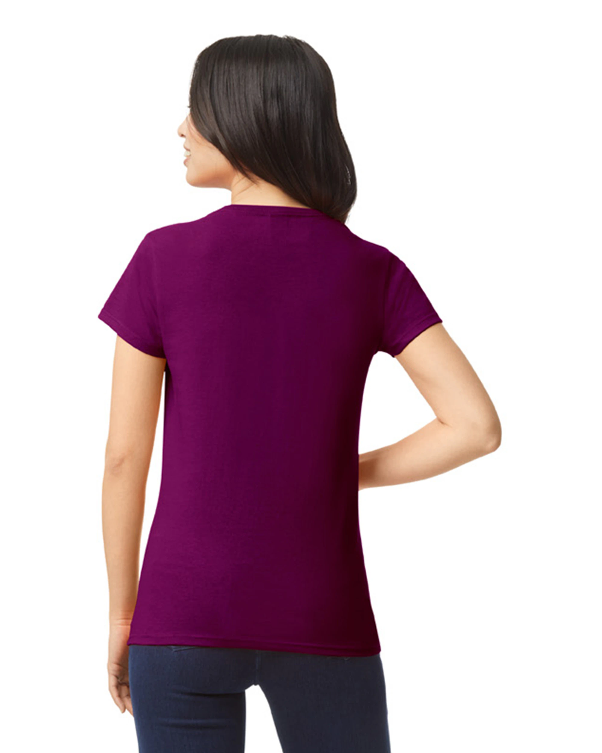 Gildan Women's Heavy Cotton™ T Shirt G500 L Maroon | Jiffy