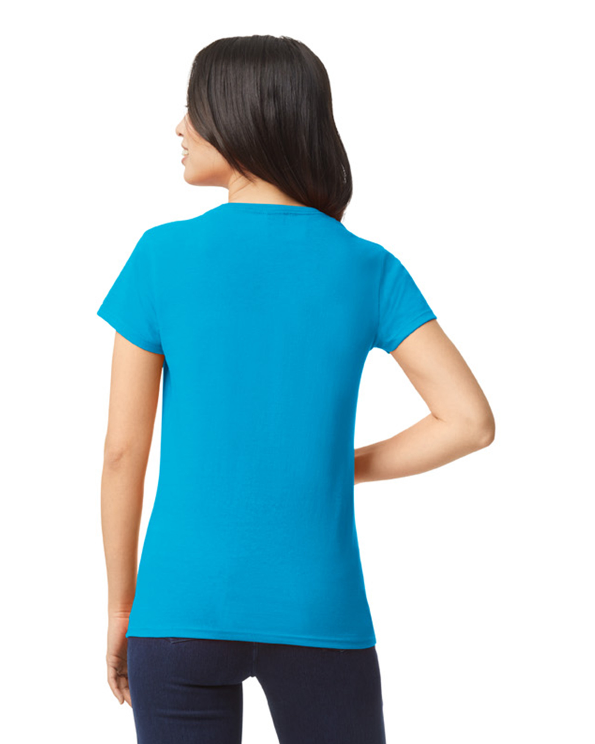 Gildan Women's Heavy Cotton™ T Shirt G500 L Sapphire | Jiffy