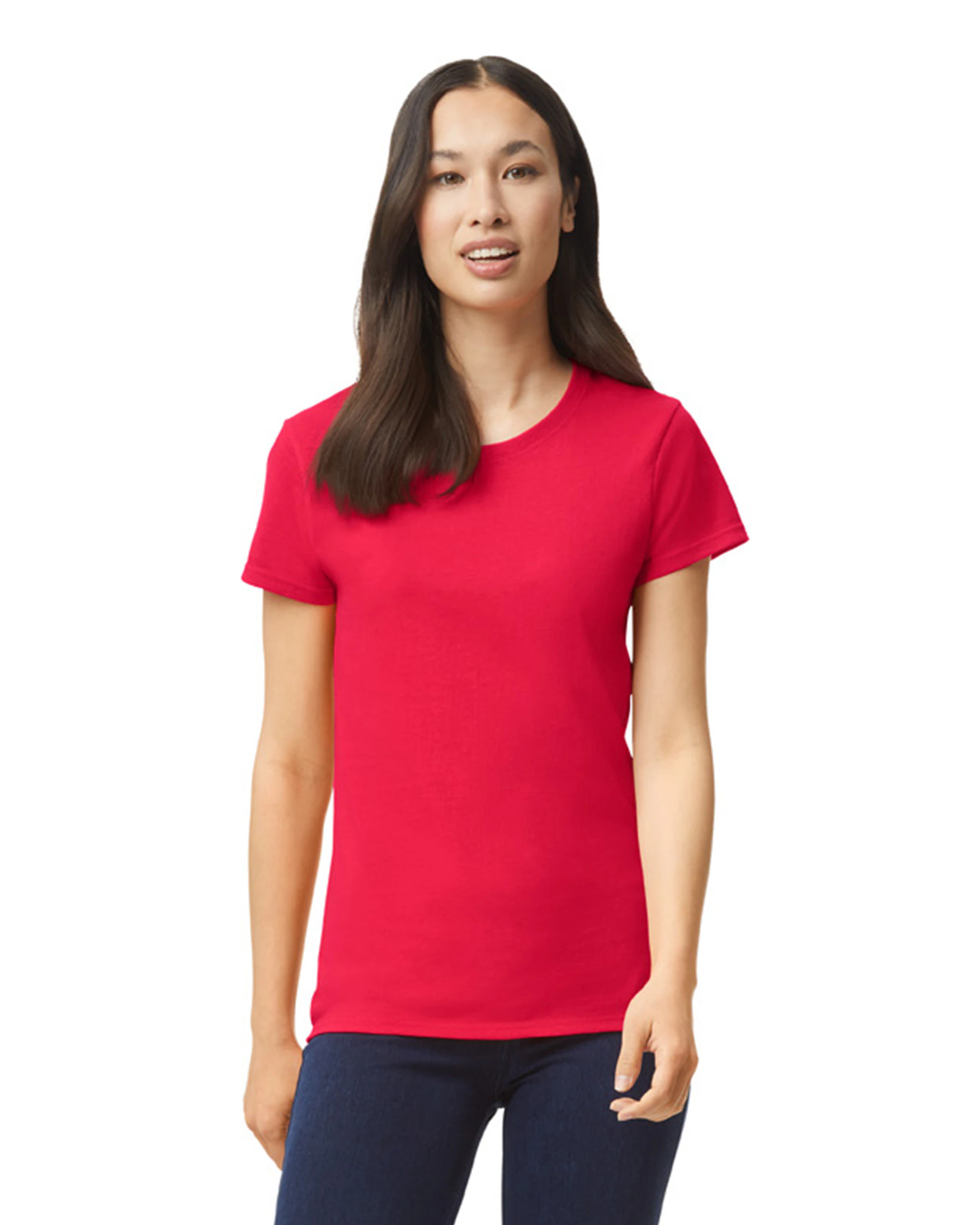 Gildan Women's Heavy Cotton™ T Shirt G500 L Red | Jiffy