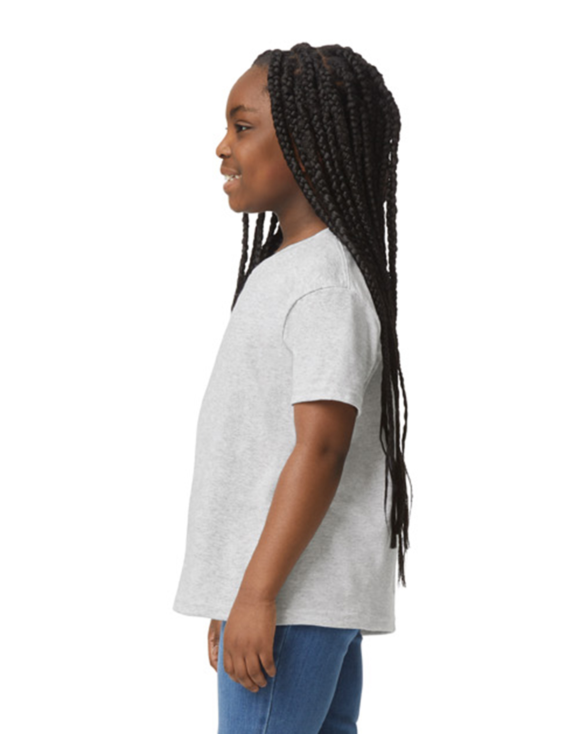 Gildan Youth 50/50 T Shirt G800 B Ash | Jiffy