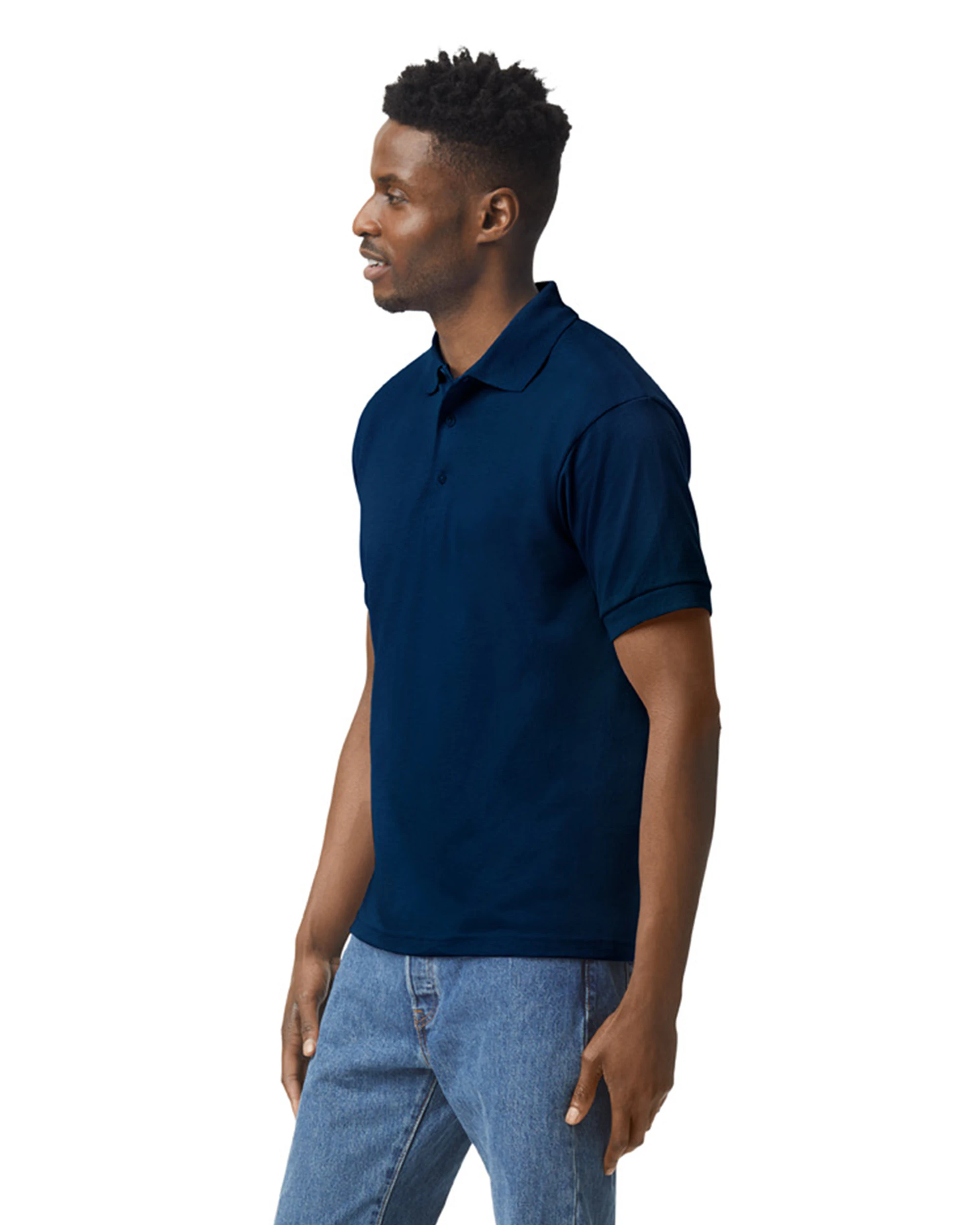 Gildan Unisex 50/50 Jersey Polo G880 Navy | Jiffy