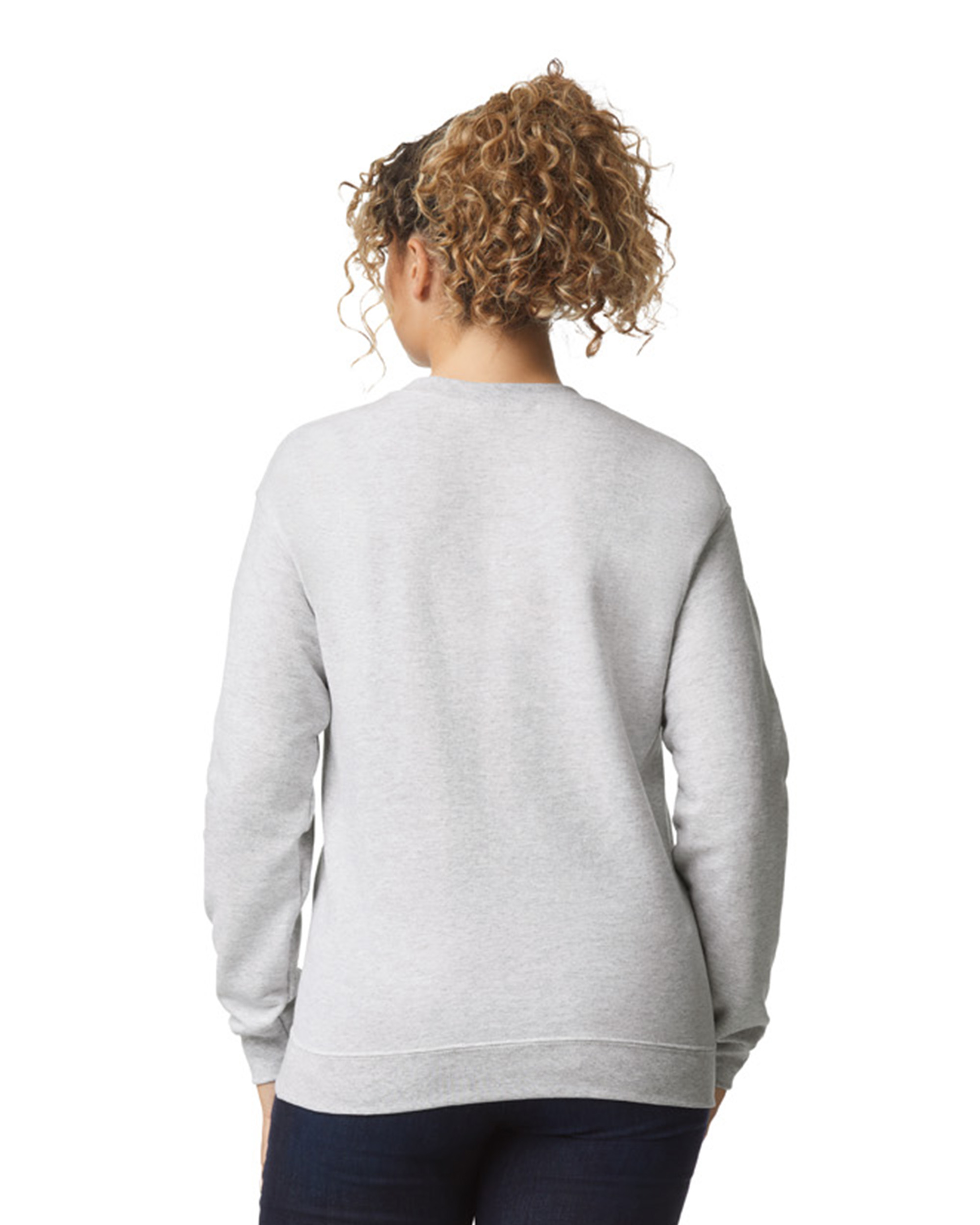 Gildan Unisex Heavy Blend™ 50/50 Fleece Crew G180 Ash | Jiffy