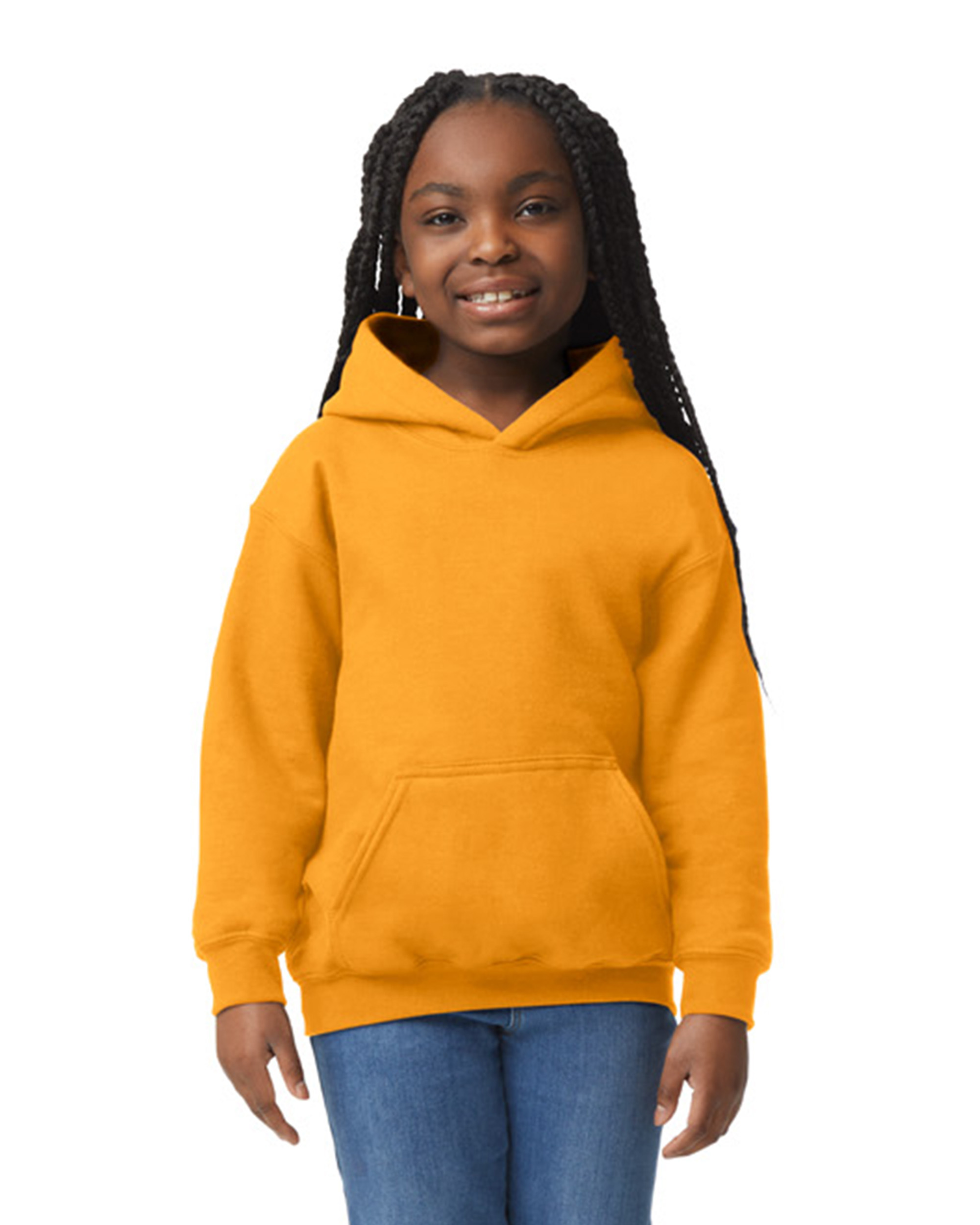 Gildan Youth Heavy Blend™ 50/50 Hoodie G185 B Gold | Jiffy