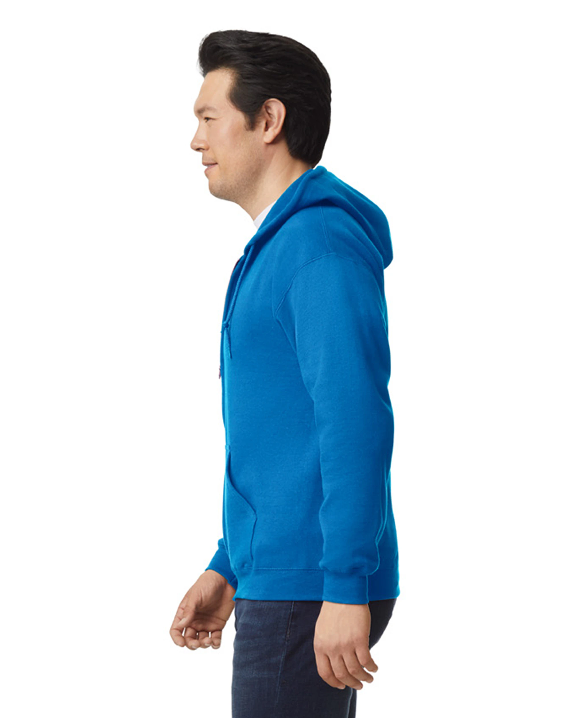 Gildan Unisex Heavy Blend™ 50/50 Full Zip Hoodie G186 Royal | Jiffy