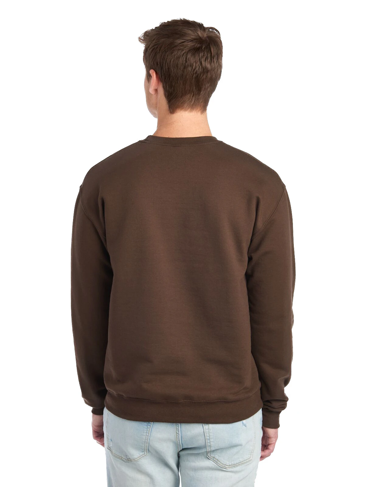 Jerzees Unisex Nu Blend® Fleece Crew 562 Chocolate | Jiffy