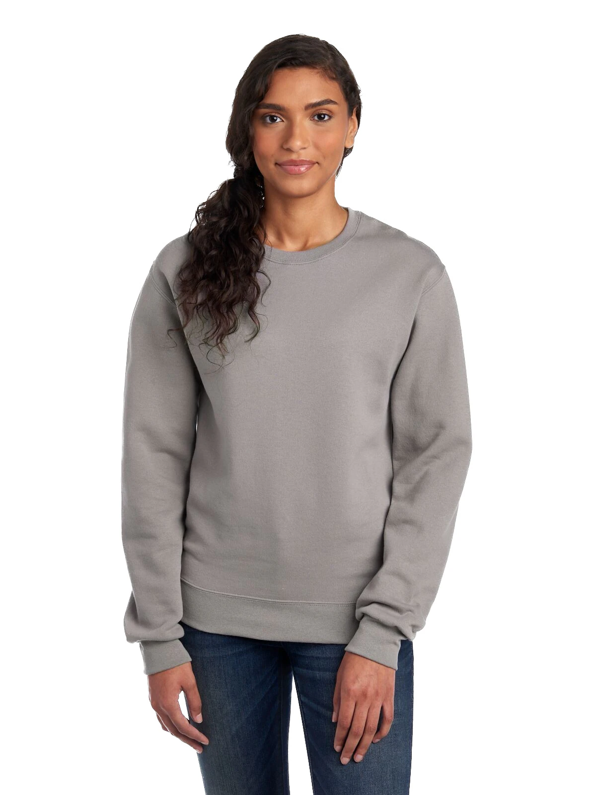 Jerzees Unisex Nu Blend® Fleece Crew 562 Rock | Jiffy