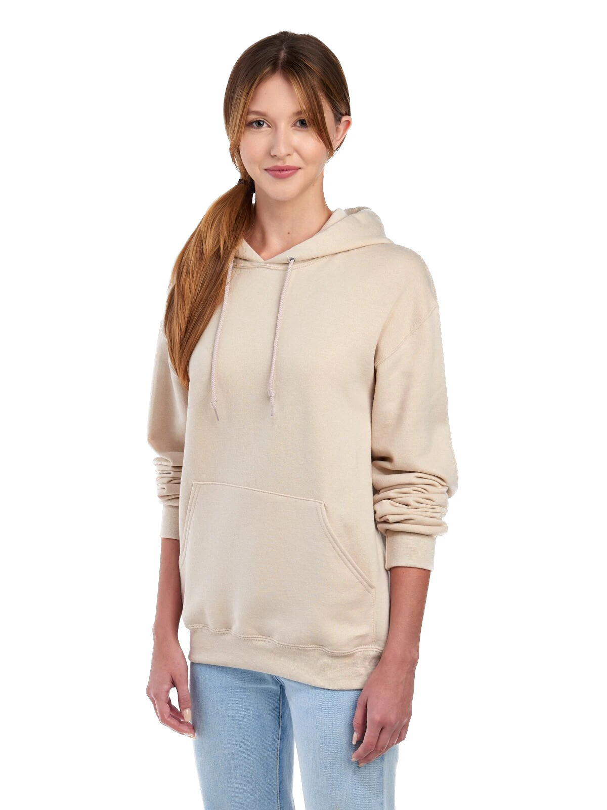 Jerzees Unisex Nu Blend® Fleece Pullover Hoodie 996 Sandstone | Jiffy