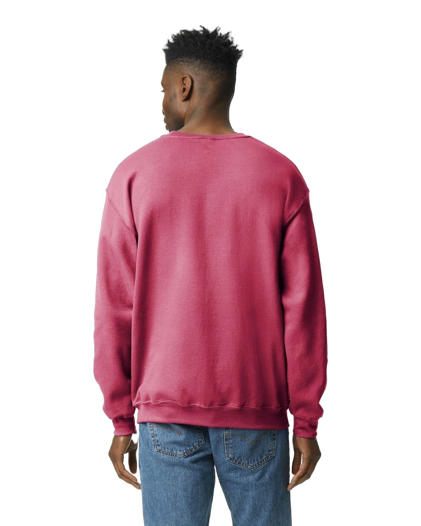Custom Sweatshirt Heather Sport Scarlet Red - Gildan G180 | Jiffy ...