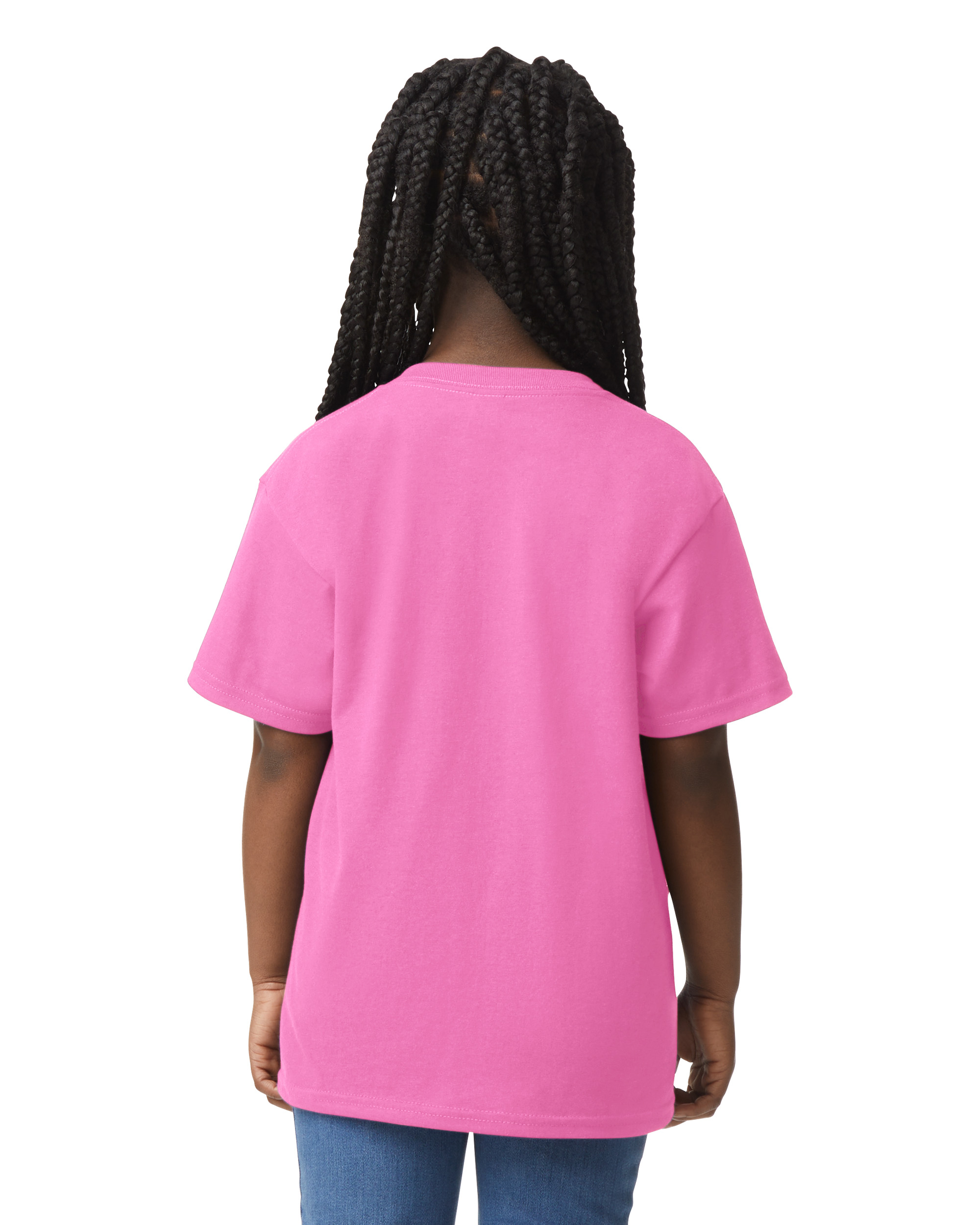 Gildan Youth 50/50 T Shirt G800 B Azalea | Jiffy