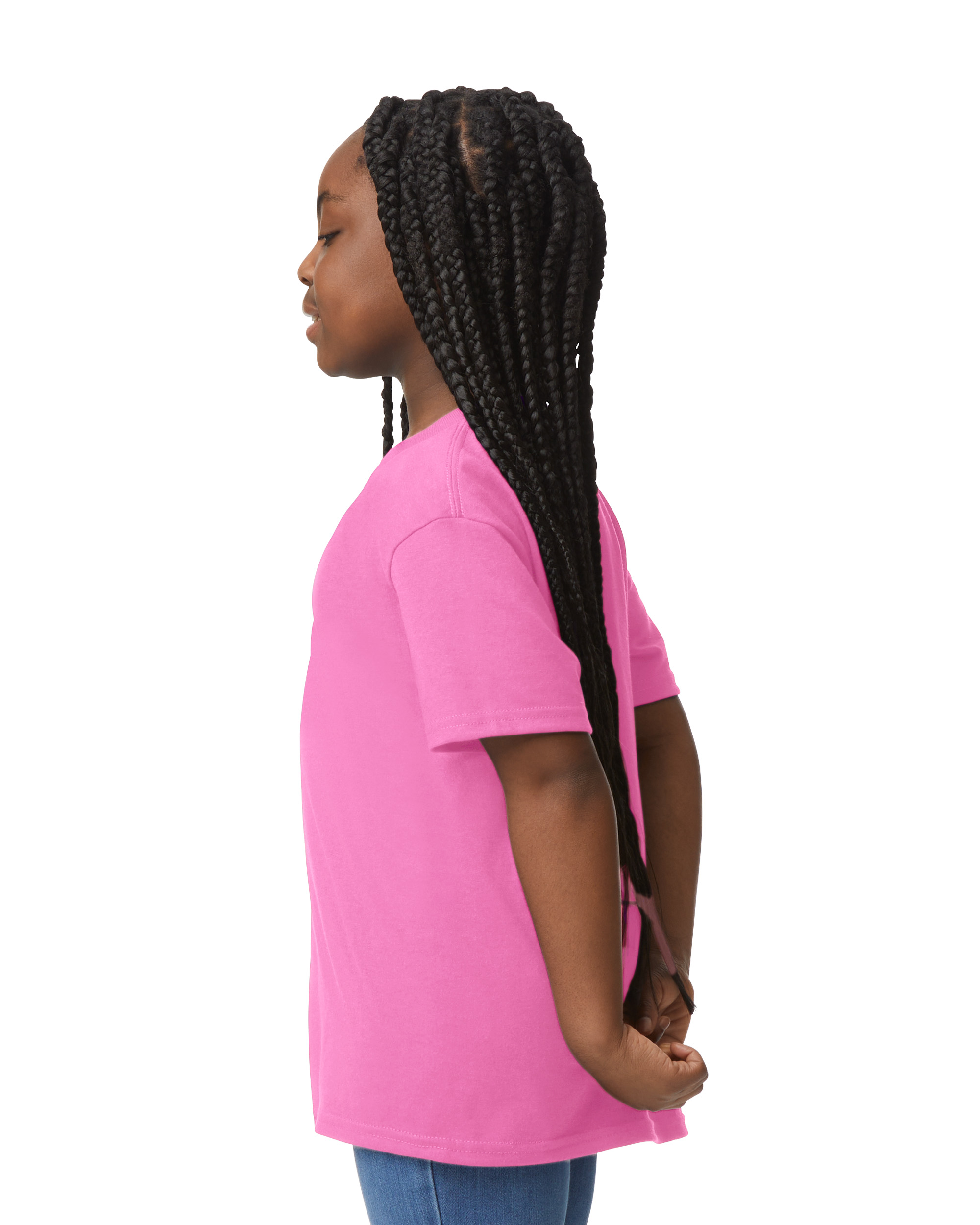 Gildan Youth 50/50 T Shirt G800 B Azalea | Jiffy