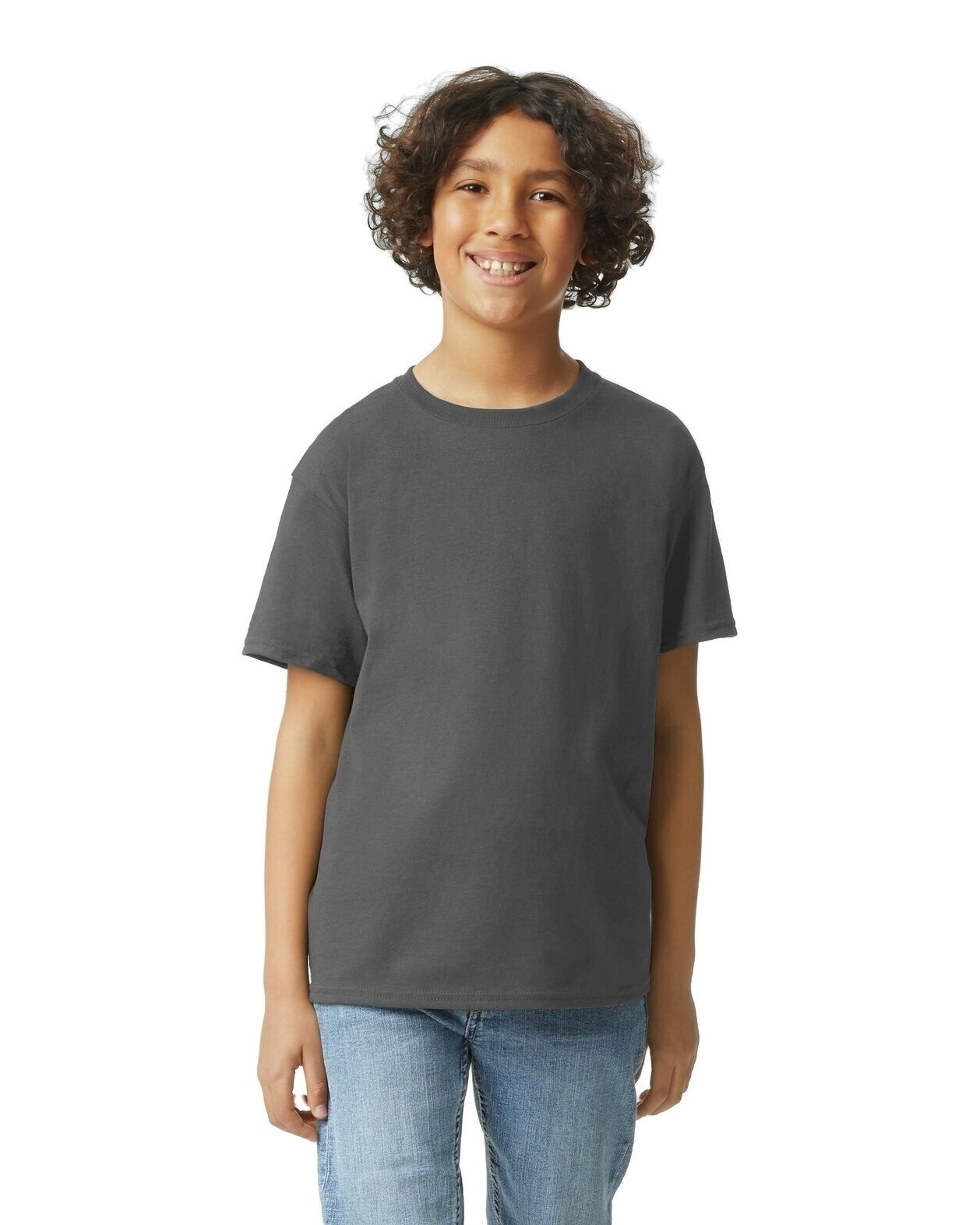 Gildan Youth Ultra Cotton® T Shirt G200 B Charcoal | Jiffy