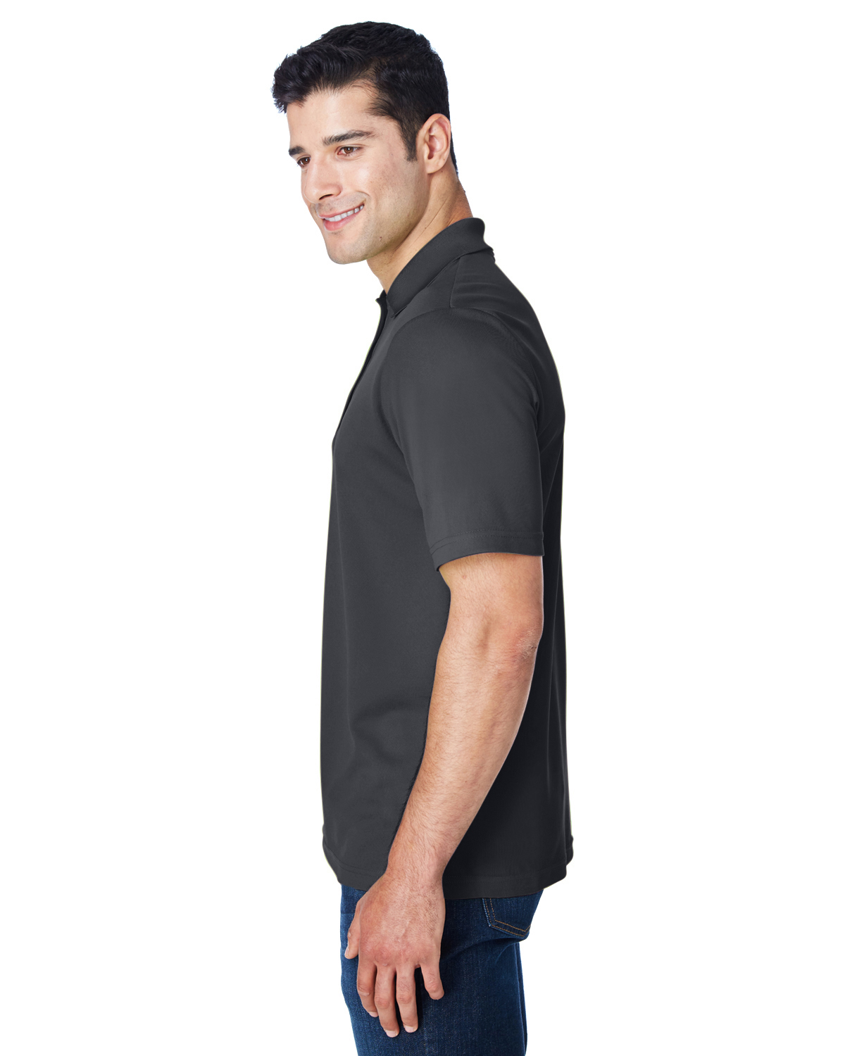 Core365 Men's Origin Performance Piqué Polo 88181 Carbon | Jiffy