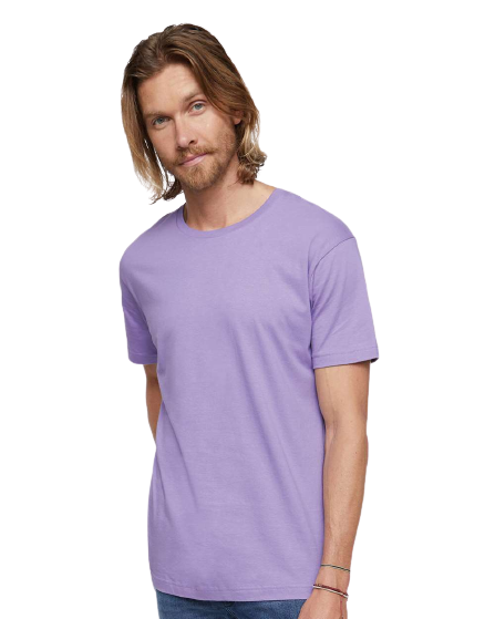 Lat Unisex Fine Jersey T Shirt 6901 Lavender | Jiffy