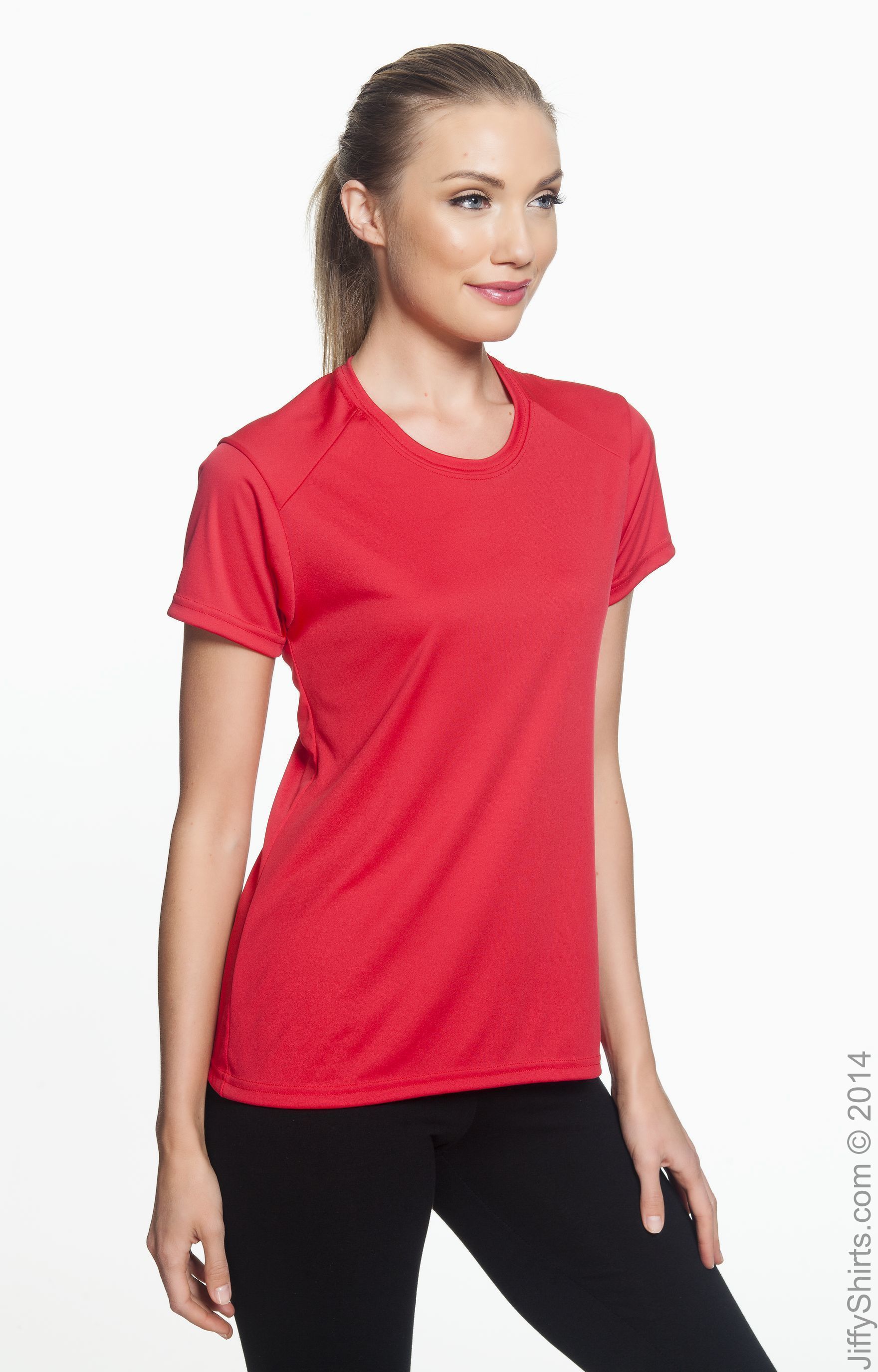 A4 Women's Cooling Performance T Shirt Nw3201 Scarlet | Jiffy