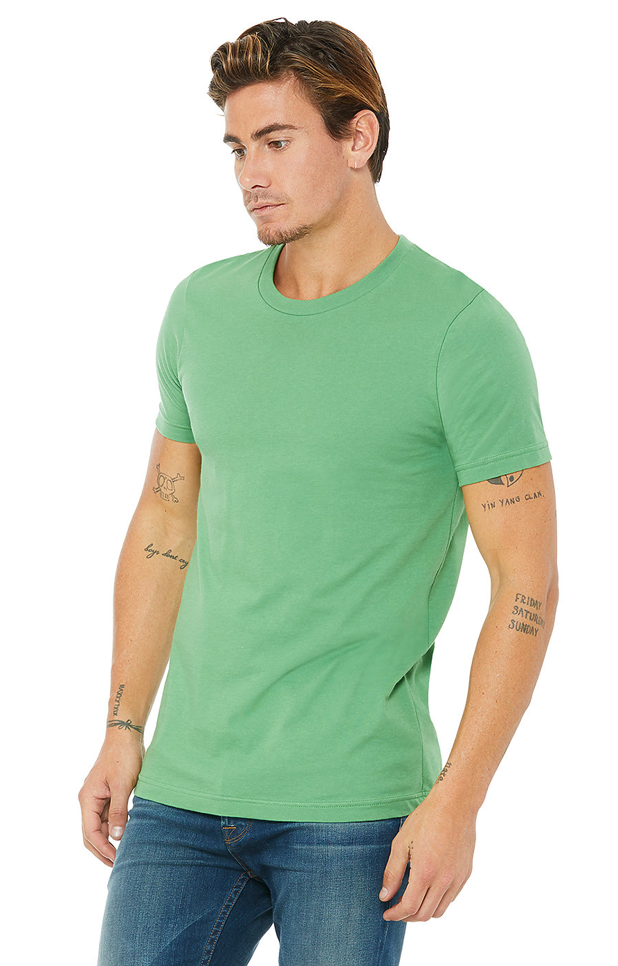 Bella Canvas Unisex Jersey T Shirt 3001 C Leaf | Jiffy