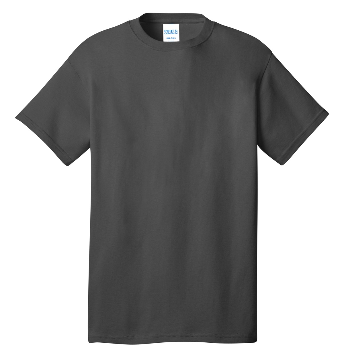 Port & Company Unisex Core Cotton Tee Pc54 Charcoal | Jiffy