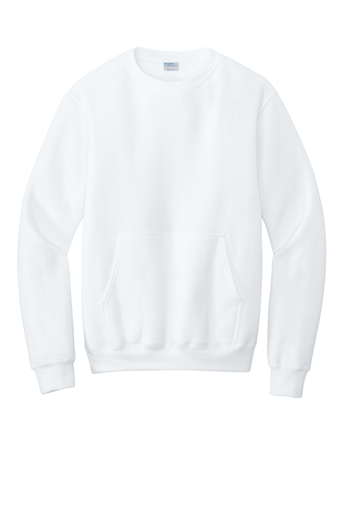 Port & Company Pc78 Pkt Core Fleece Crewneck Pocket Sweatshirt | Jiffy ...