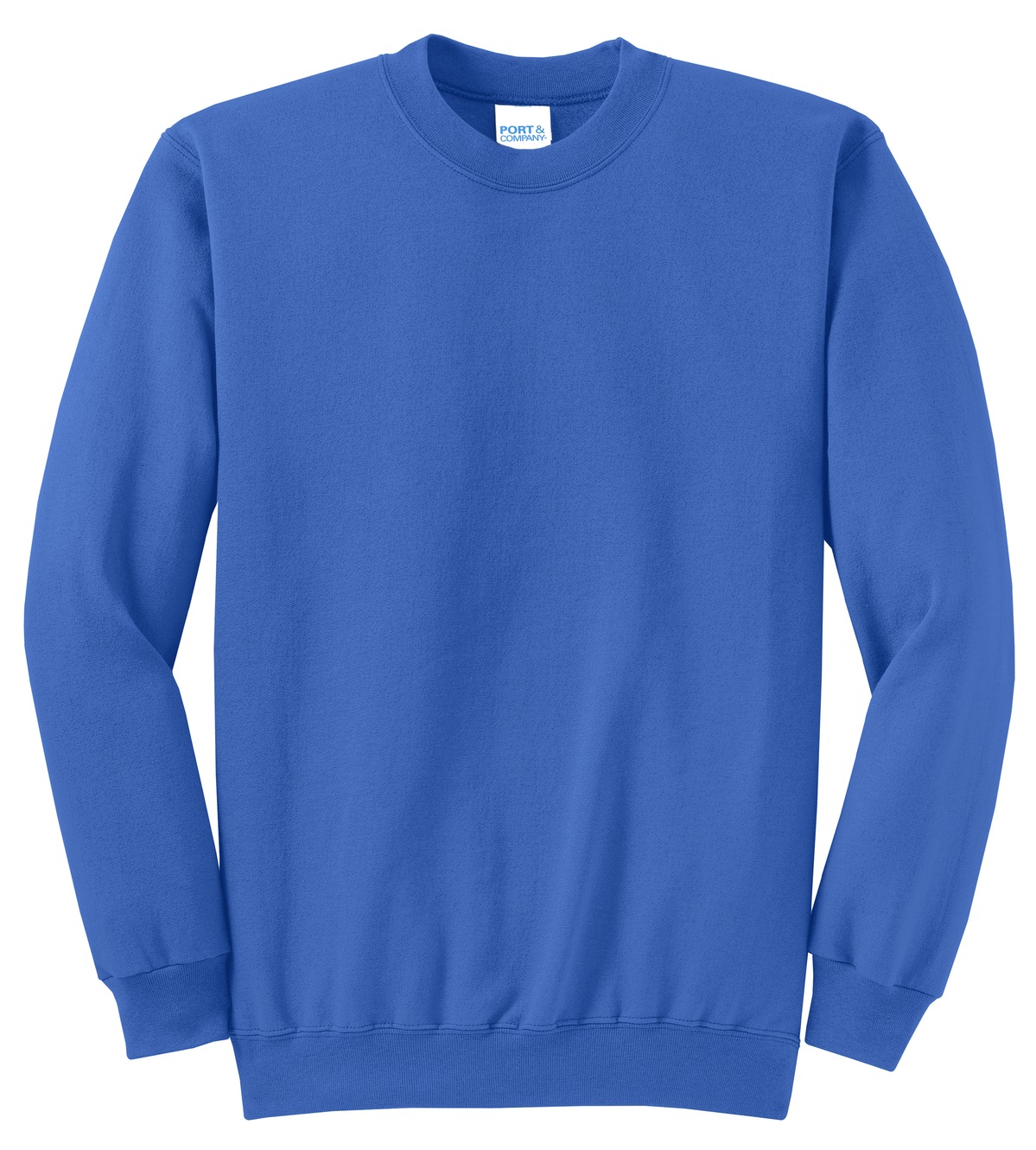 Port & Company Unisex Core Fleece Crewneck Sweatshirt Pc78 Royal | Jiffy