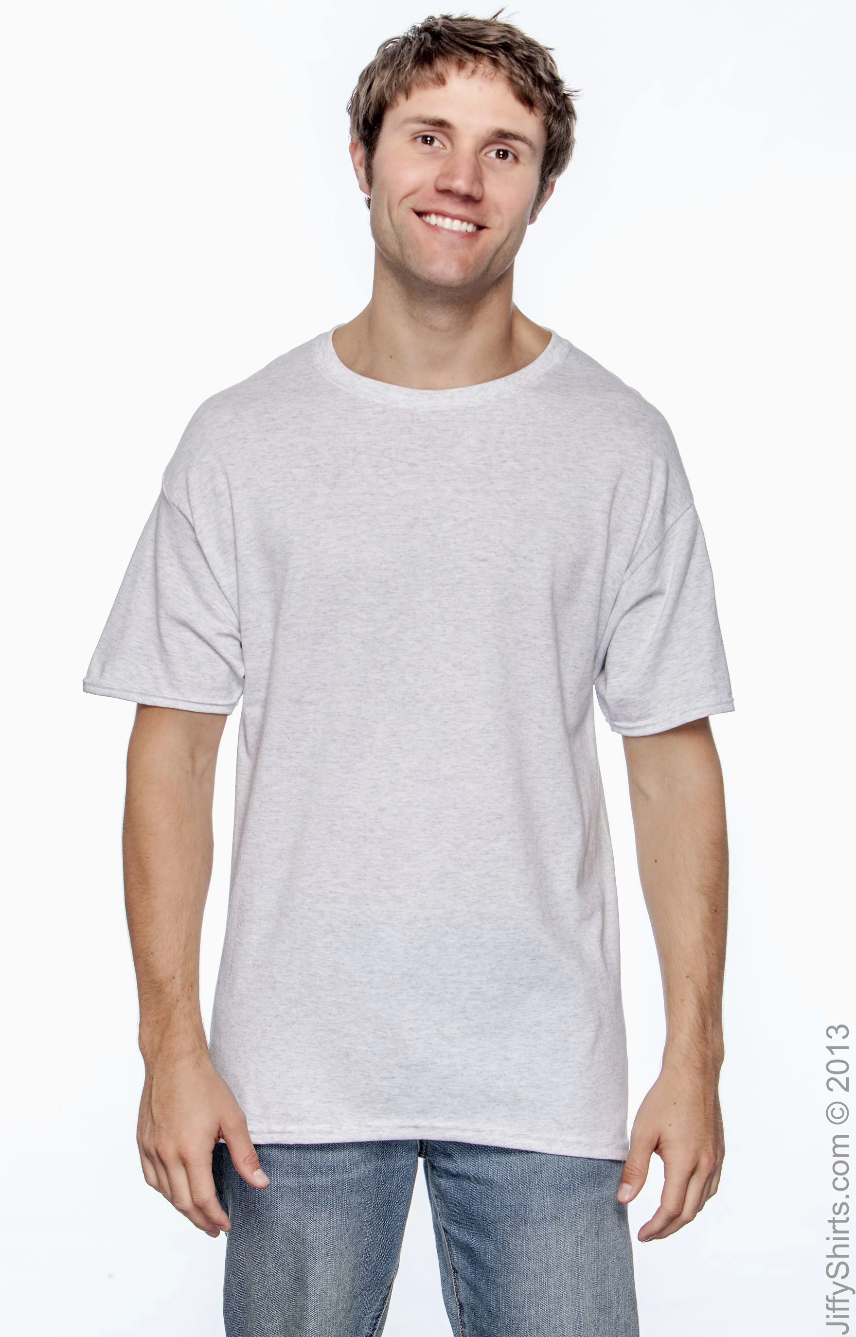 Hanes 50/50 Ecosmart® Short Sleeve Tee 5170 Ash | Jiffy