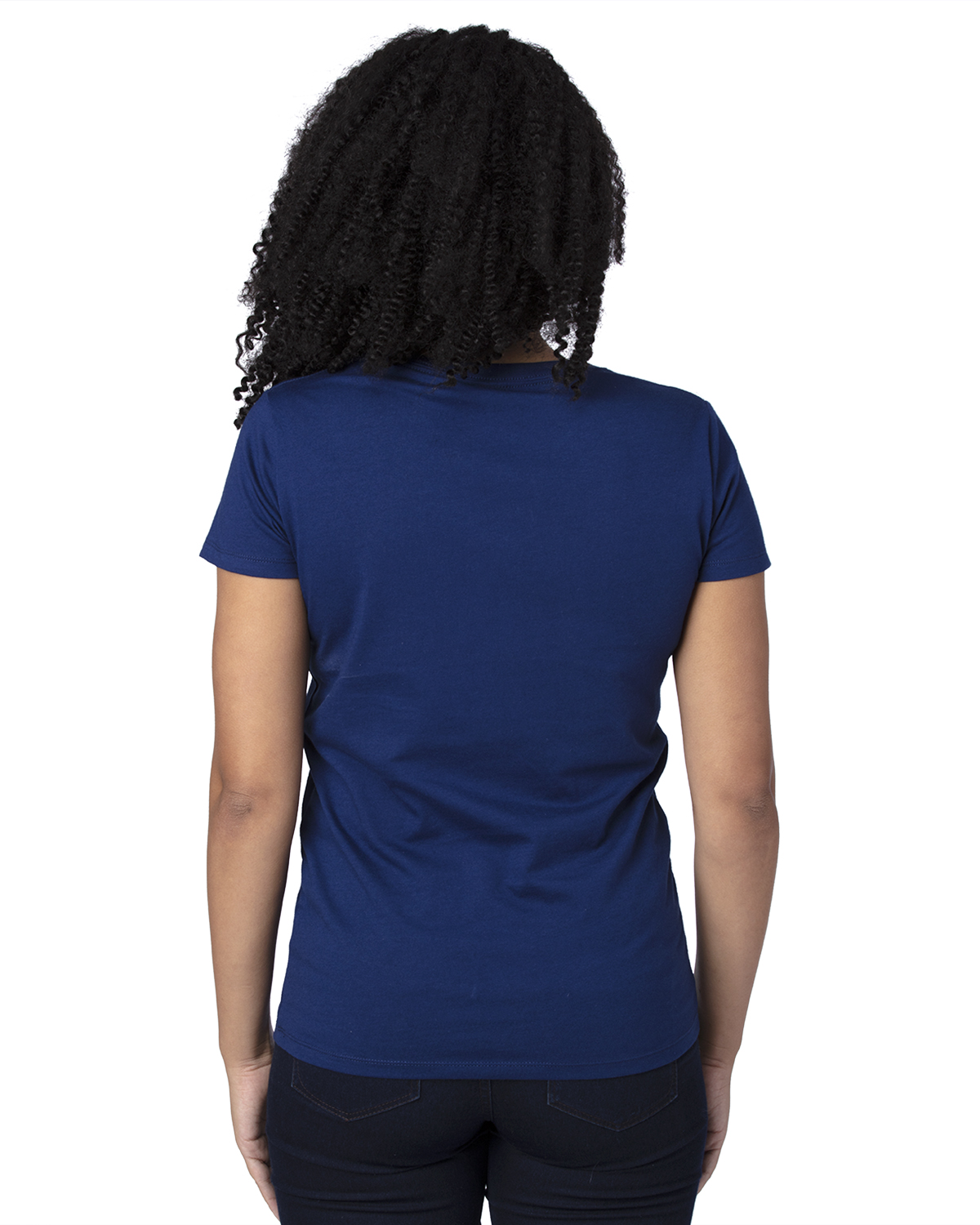Threadfast Apparel Women's Ultimate V Neck T Shirt 200 Rv Navy | Jiffy
