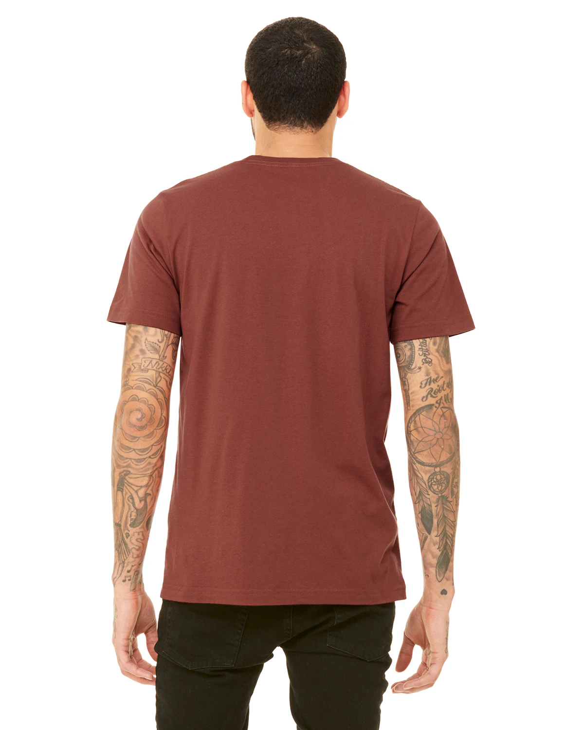 Bella Canvas Unisex Jersey T Shirt 3001 C Rust | Jiffy