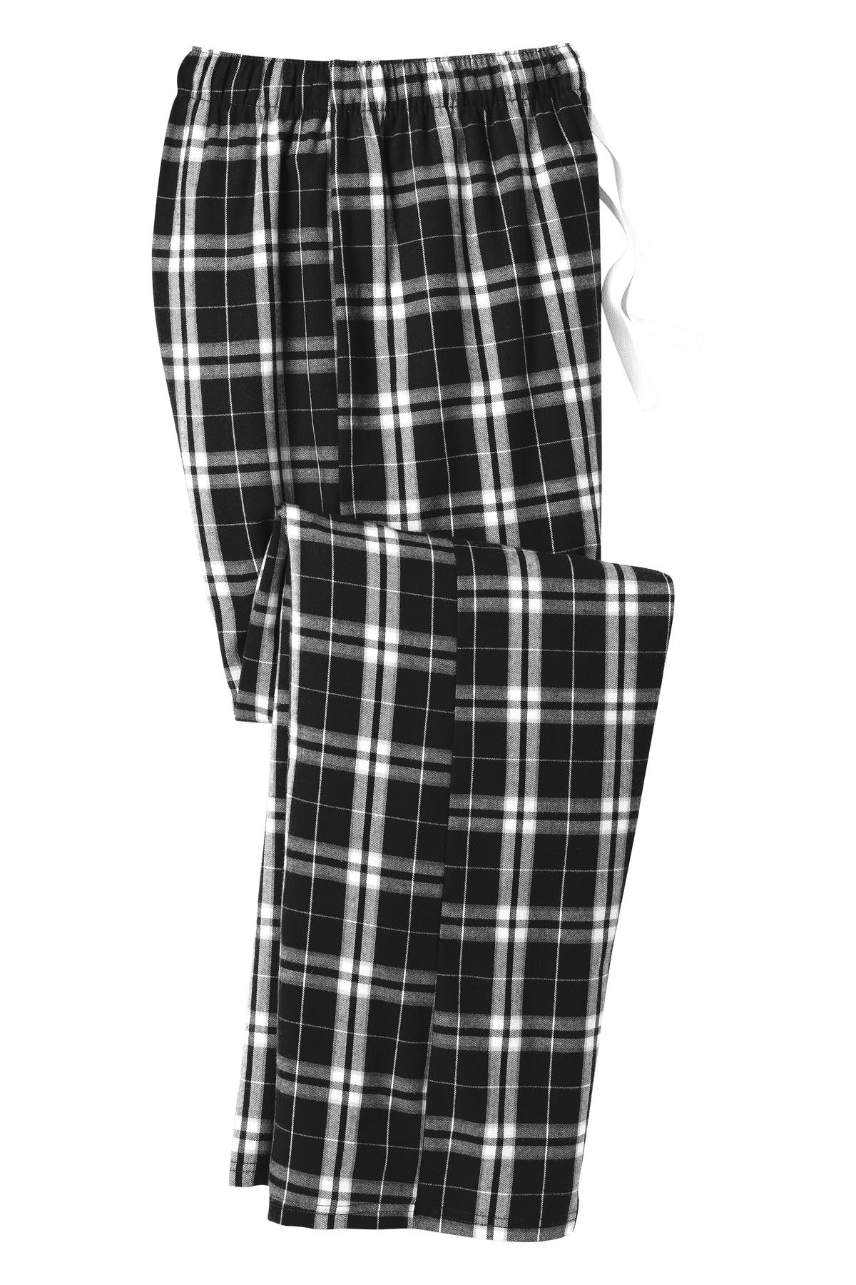 District Unisex Flannel Plaid Pant Dt1800 Black | Jiffy