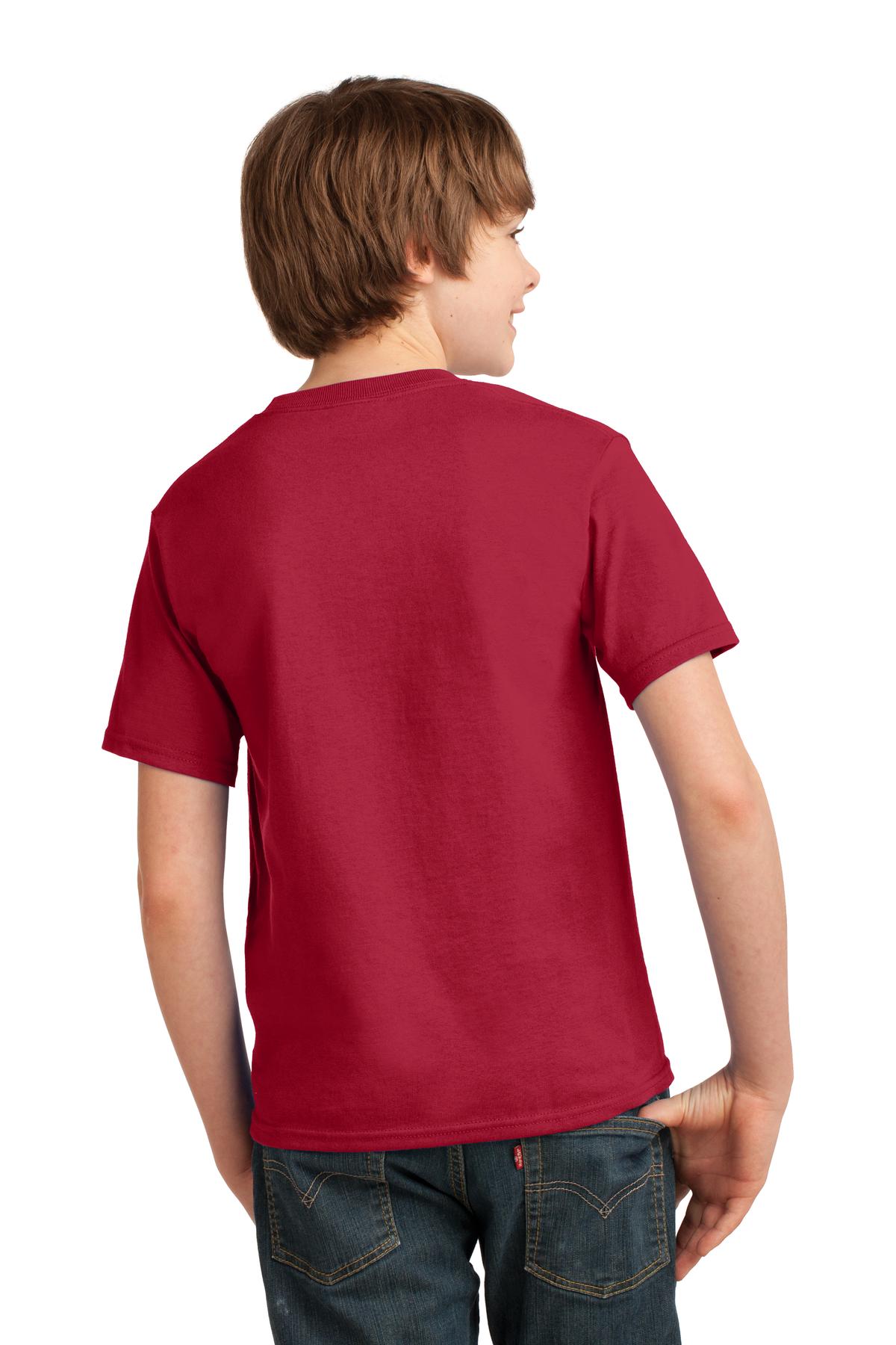 Port & Company Youth Essential Tee Pc61 Y Red | Jiffy
