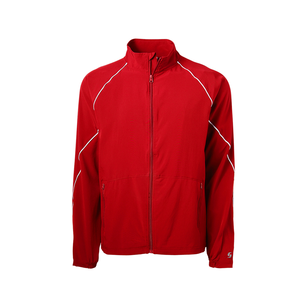 Soffe Women's Junior Fit Game Time Warm Up Jacket 1026 V Red | Jiffy