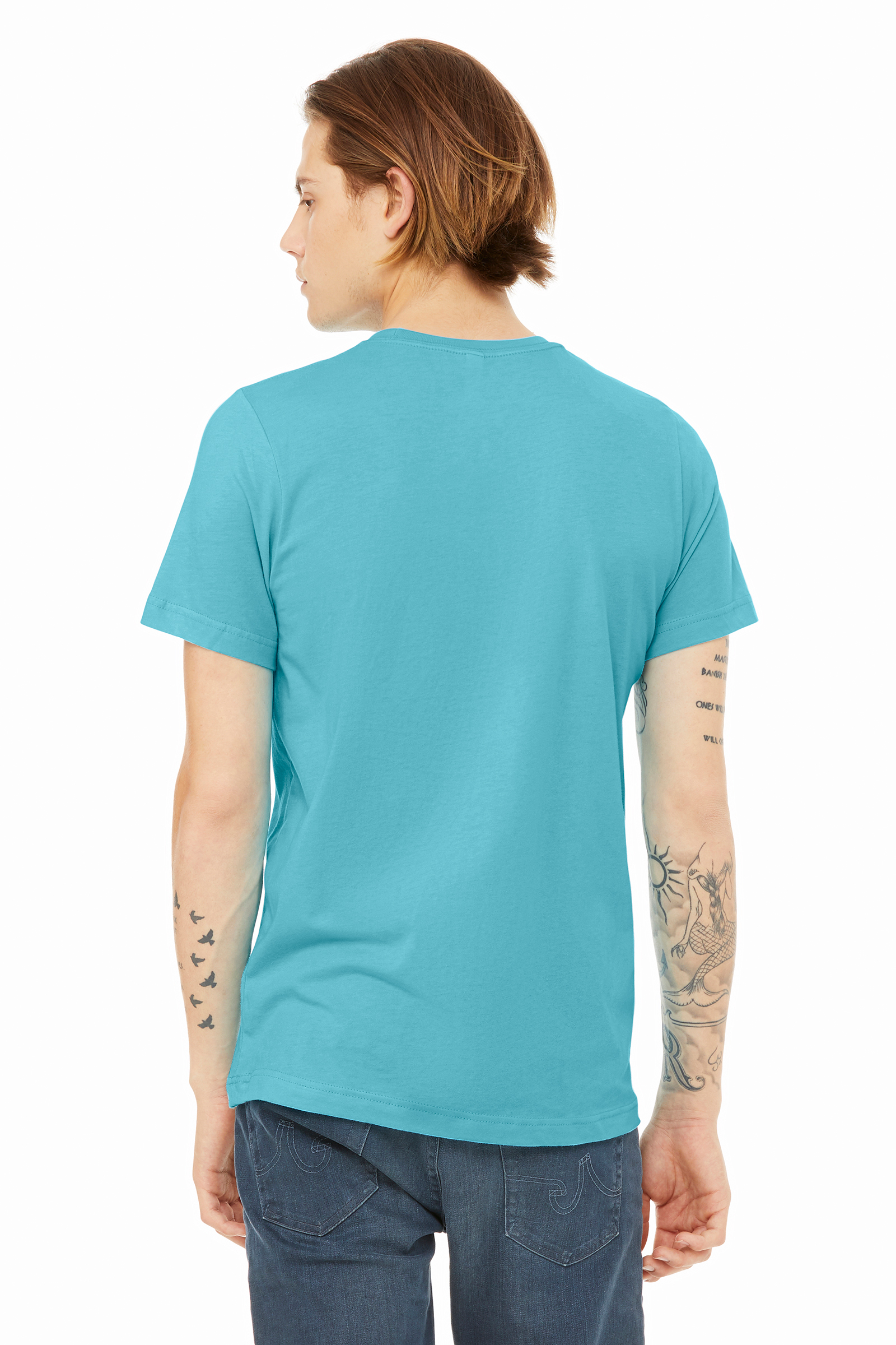 Custom T-Shirts | Bella + Canvas 3001C Turquoise | Fast Delivery | Jiffy