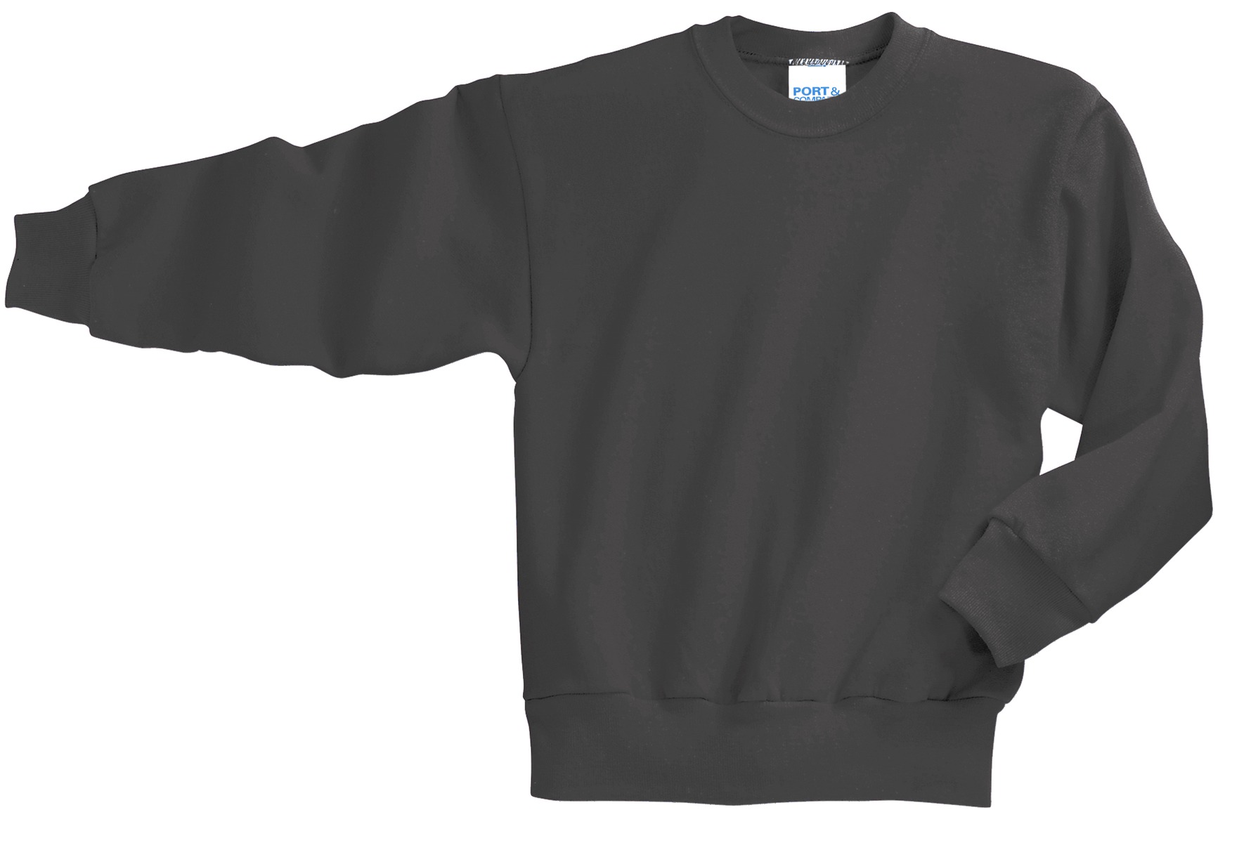Port & Company Youth Core Fleece Crewneck Sweatshirt Pc90 Y Charcoal ...