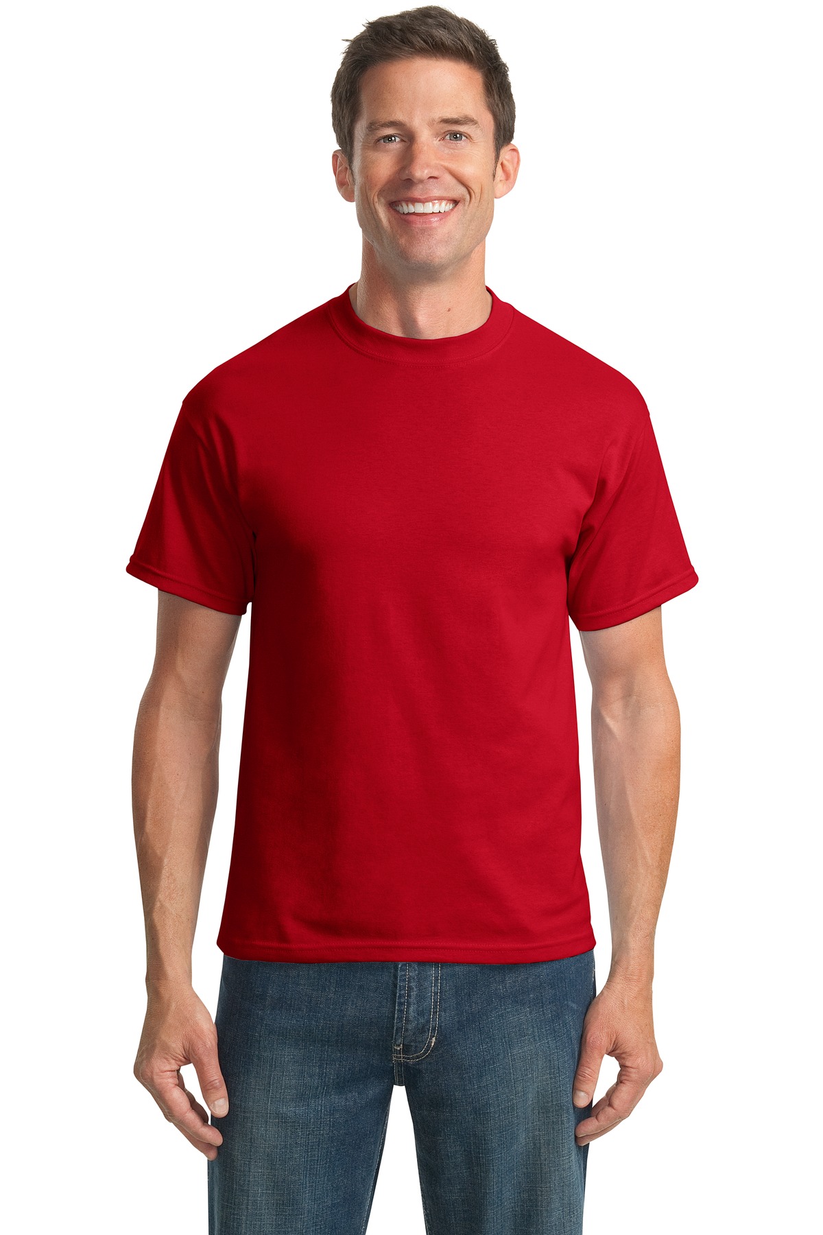 Port & Company Unisex Tall Core Blend Tee Pc55 T Red | Jiffy