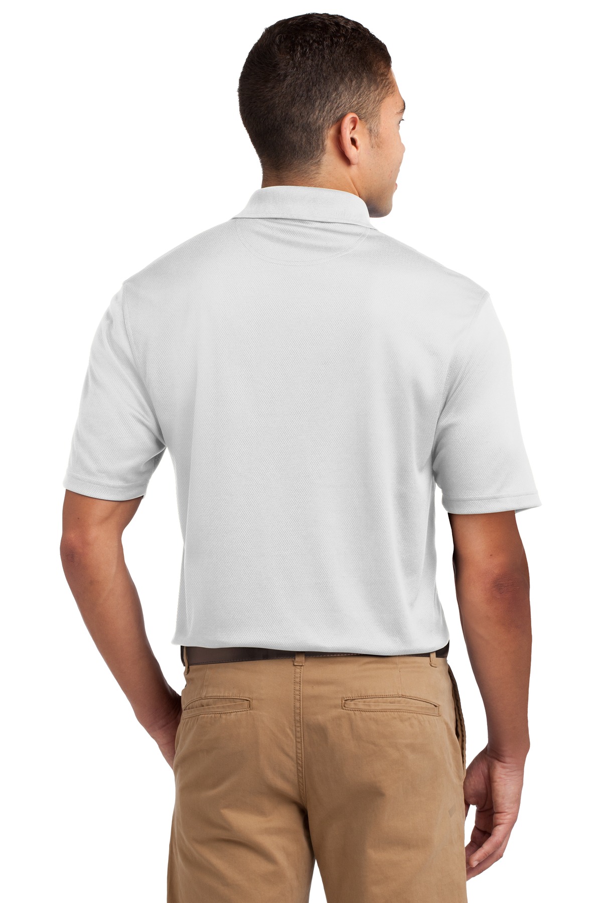 Sport Tek Men's Dri Mesh Polo K469 White | Jiffy