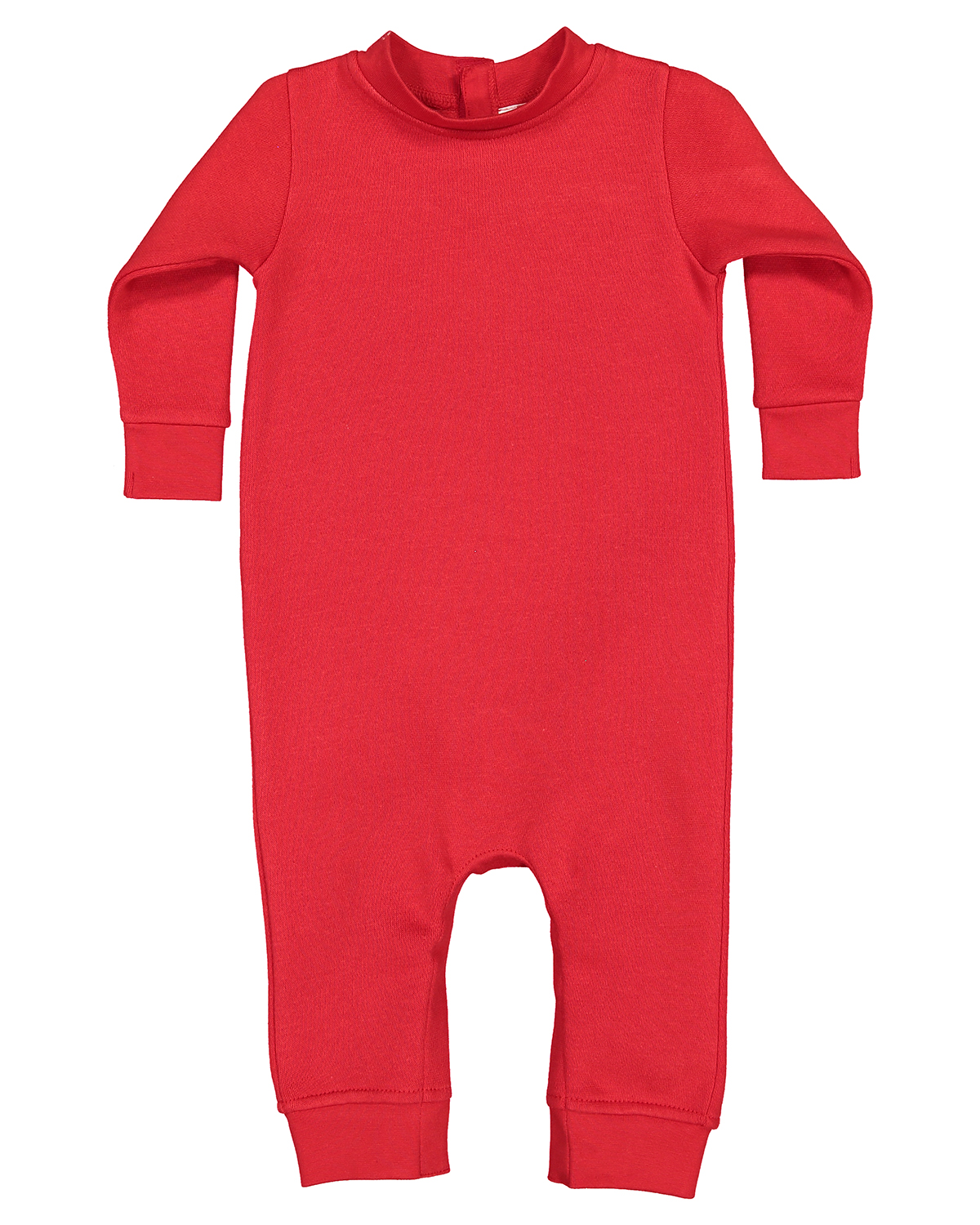 Rabbit Skins Fleece One Piece Bodysuit 4447 Red | Jiffy
