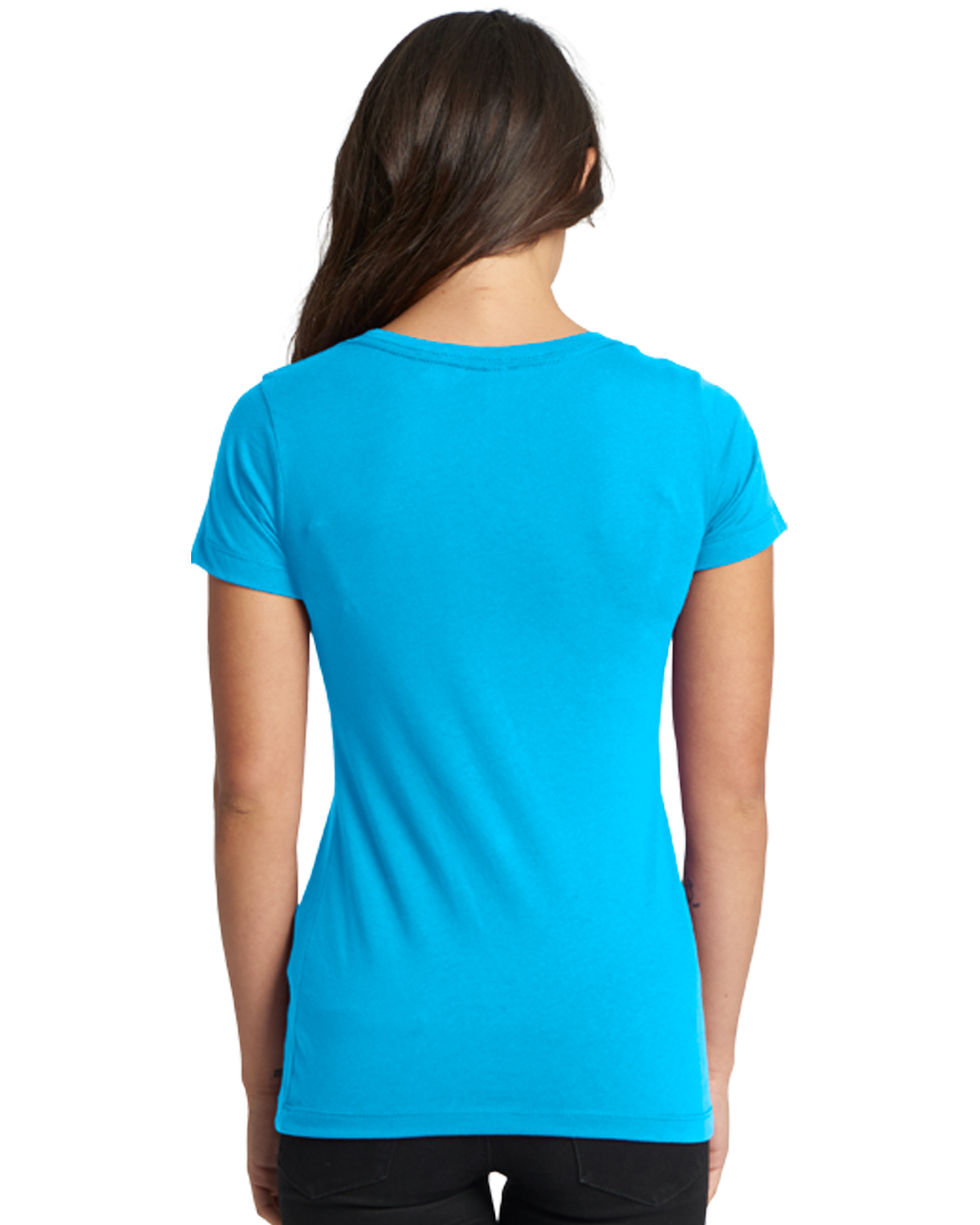 Next Level Women's 'Junior Fit' Ideal T Shirt N1510 Turquoise | Jiffy
