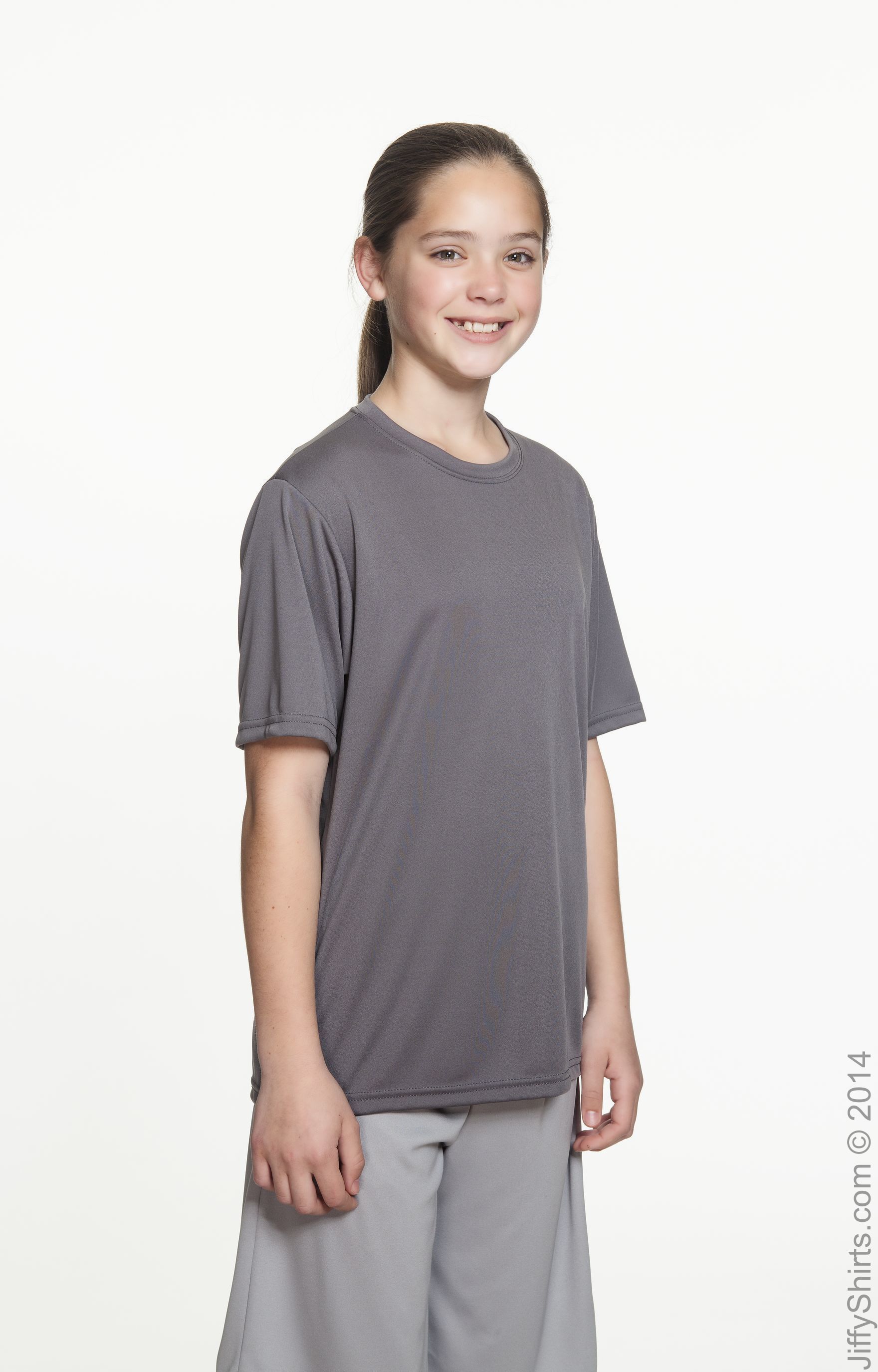 A4 Youth Cooling Performance T Shirt Nb3142 Graphite | Jiffy