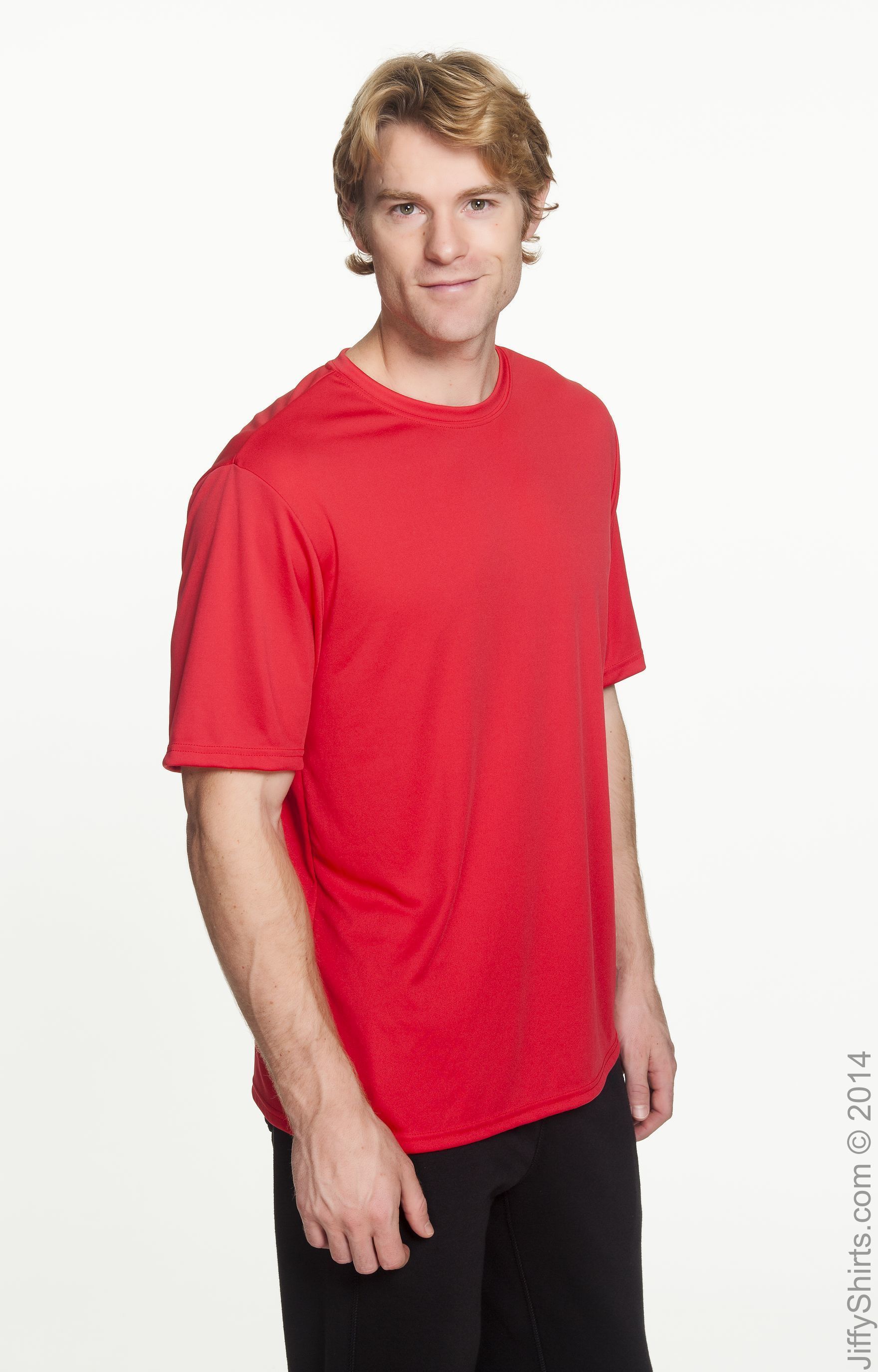 A4 Men's Cooling Performance T Shirt N3142 Scarlet | Jiffy