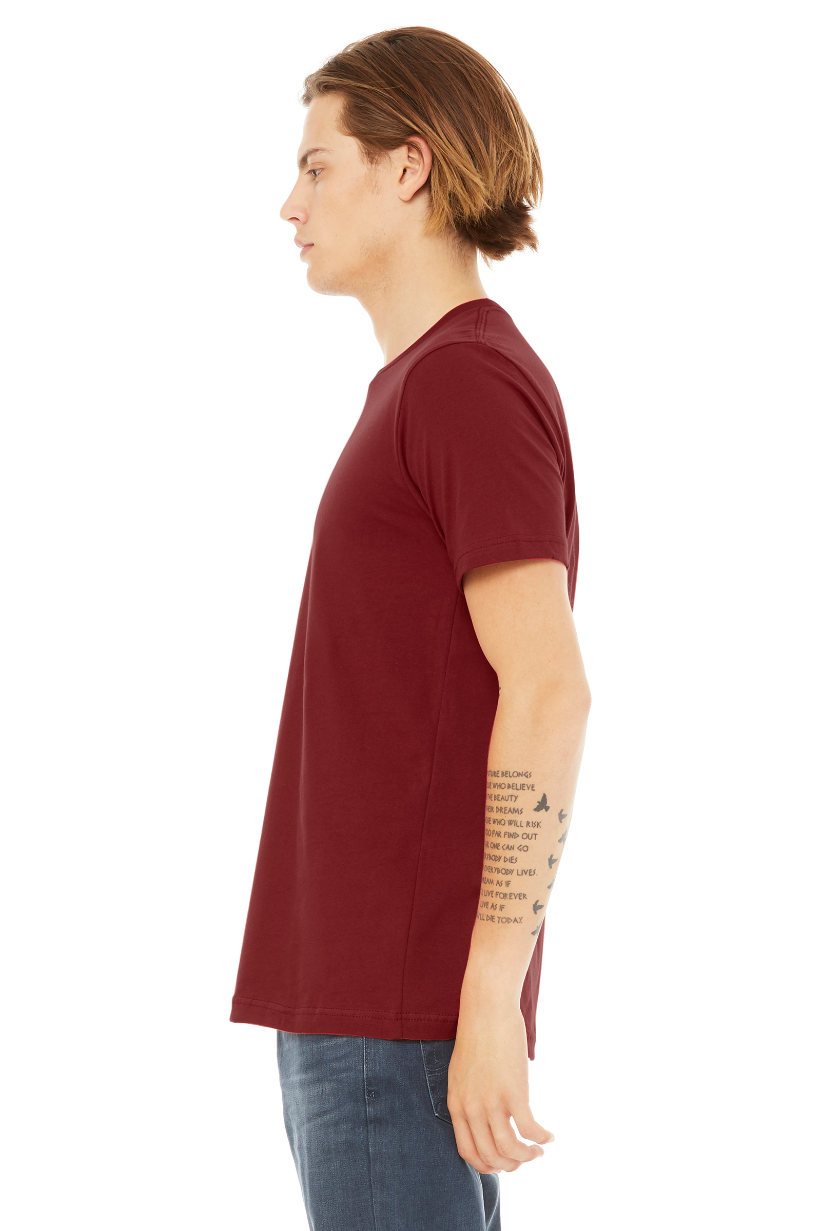 Bella Canvas Unisex Jersey T Shirt 3001 C Cardinal | Jiffy