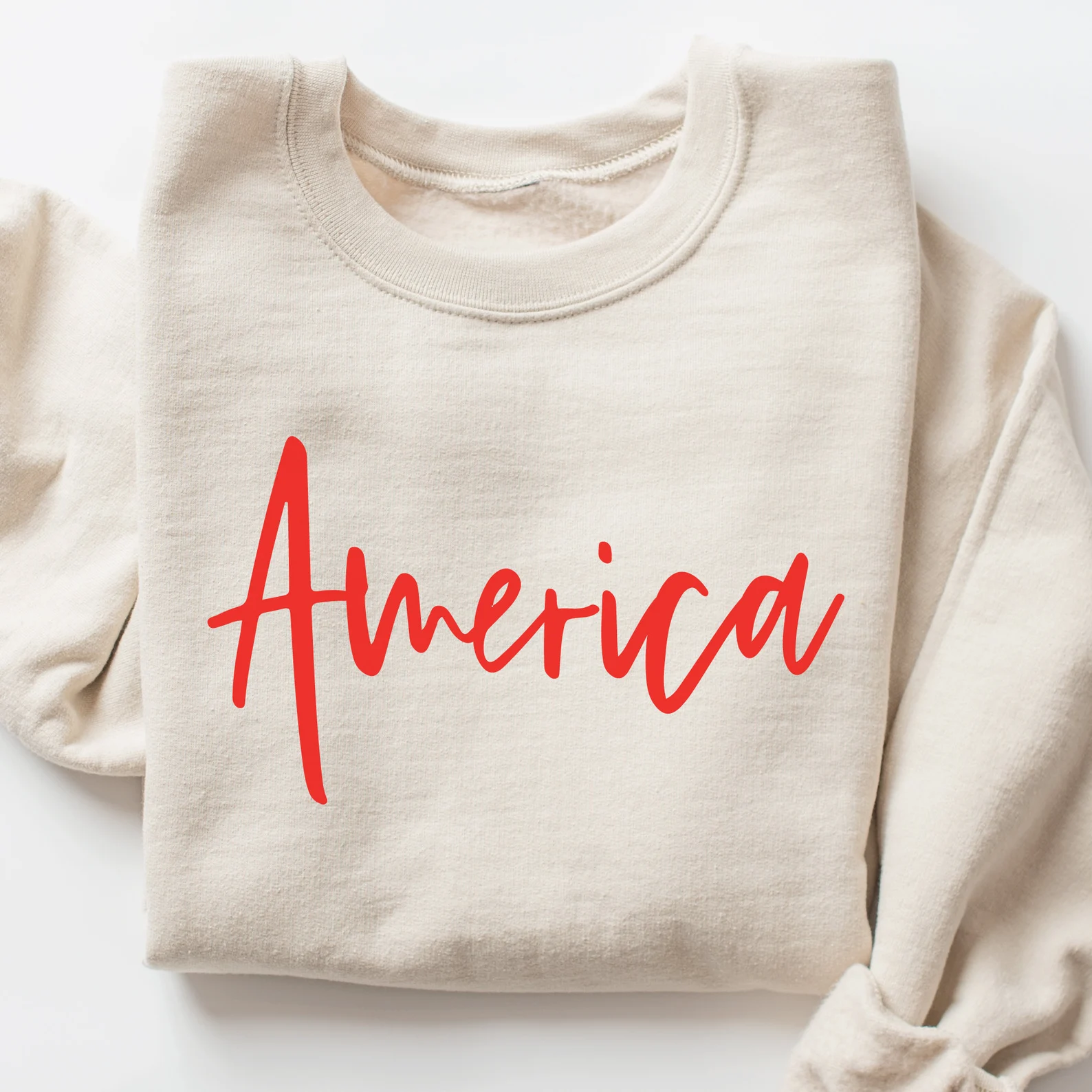 'America' Elegant Cursive Script in Bold Black Strokes | Jiffy Designs