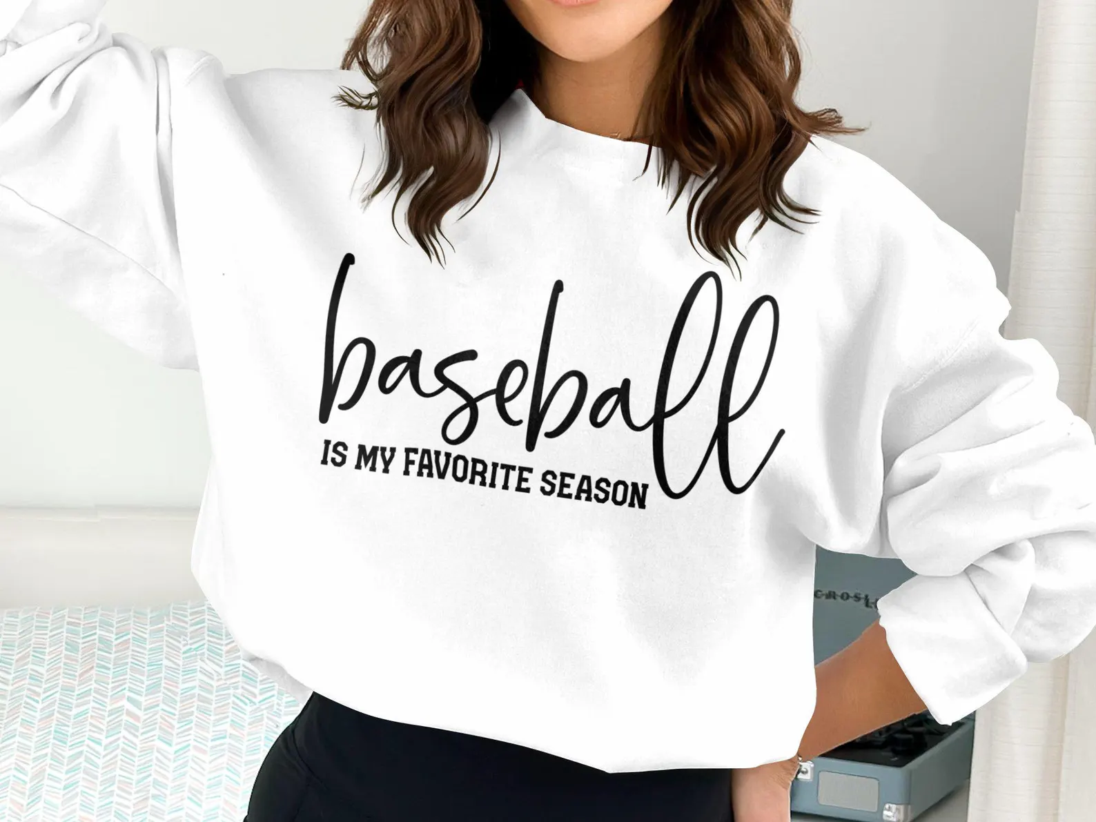 'Baseball Is My Favorite Season' Elegant Handwritten Script with Bold ...