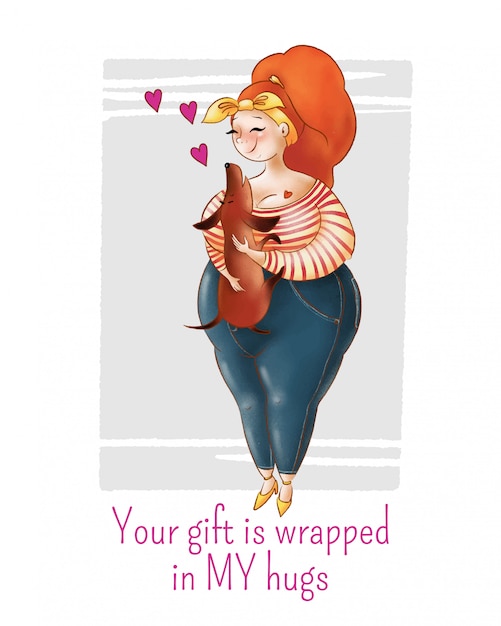 Charming Cartoon Character Offers Heartfelt Hugs | Jiffy Designs