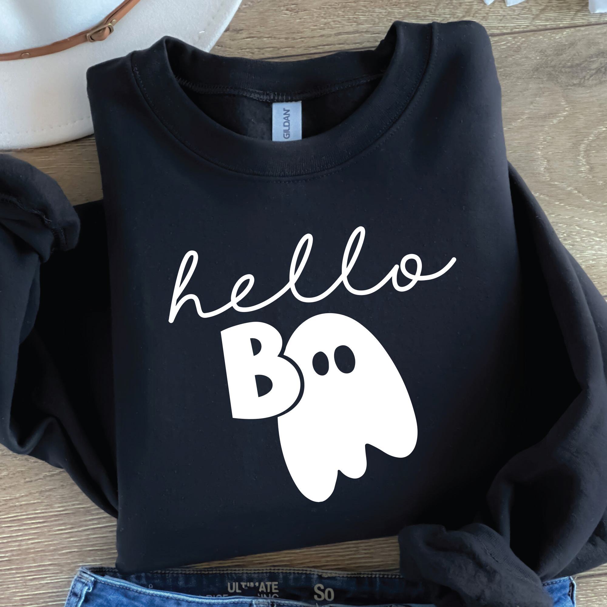 Happy Halloween Svg, Hello Boo SVG PNG Ghost Halloween Shirt Svg, Fall ...